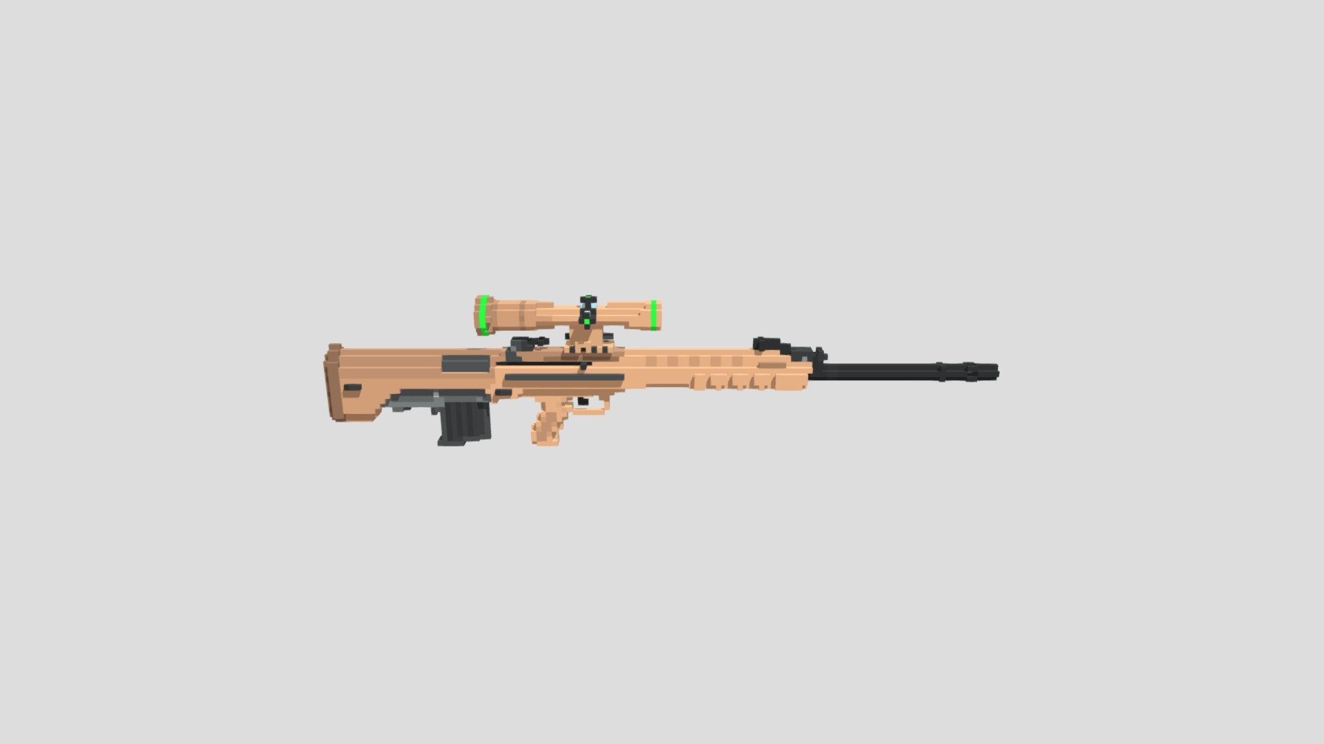 QBU 88 voxel - 3D model by ViktorPolakov [a385e98] - Sketchfab