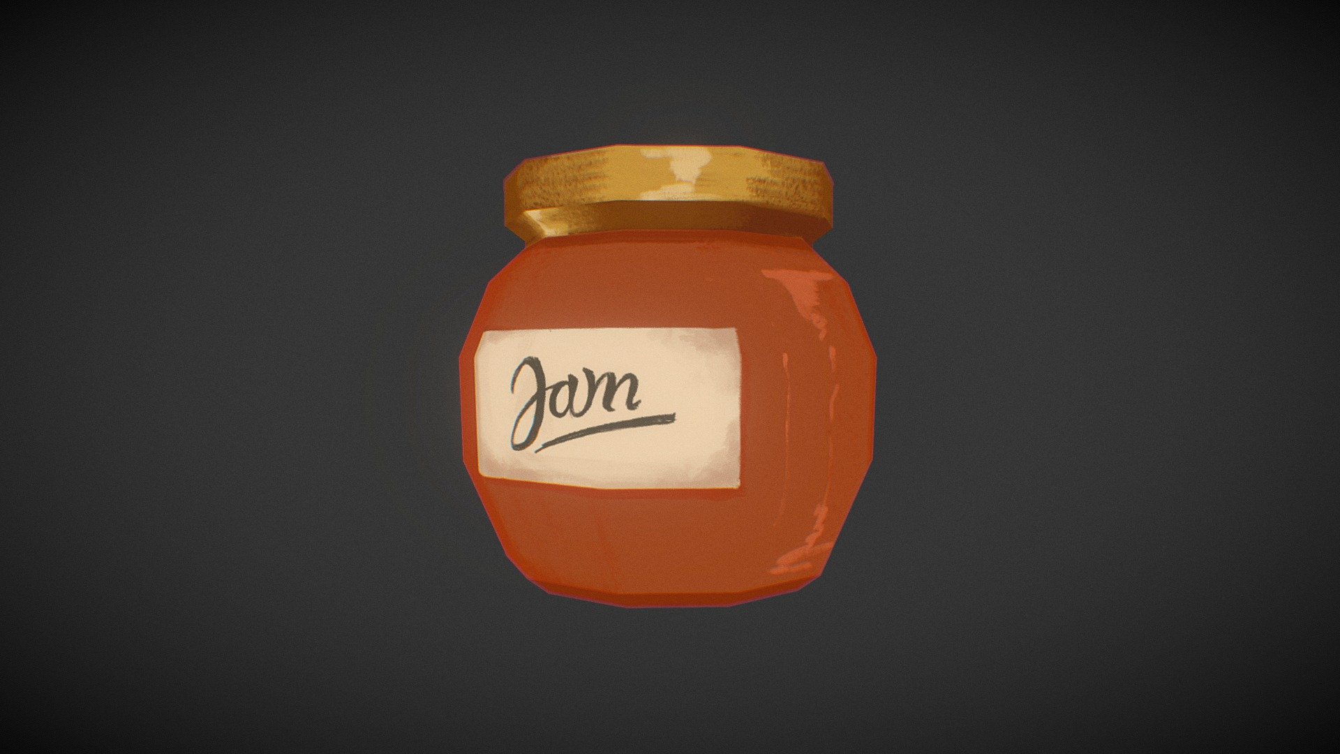 Jam Jar Orange - 3D model by kebokie [a387b32] - Sketchfab