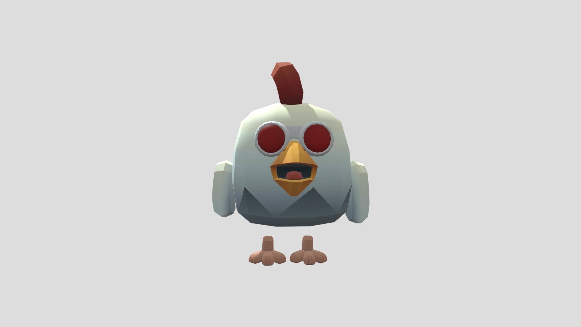 scary chicken - 3D model by babybuttred2 [a388867] - Sketchfab