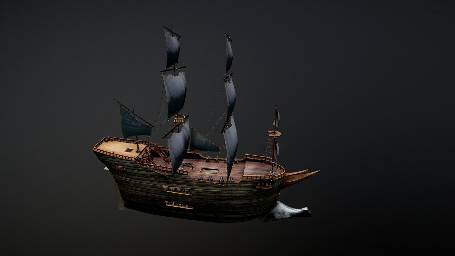 Pirate ship - 3D model by ali08 [a38ab4f] - Sketchfab