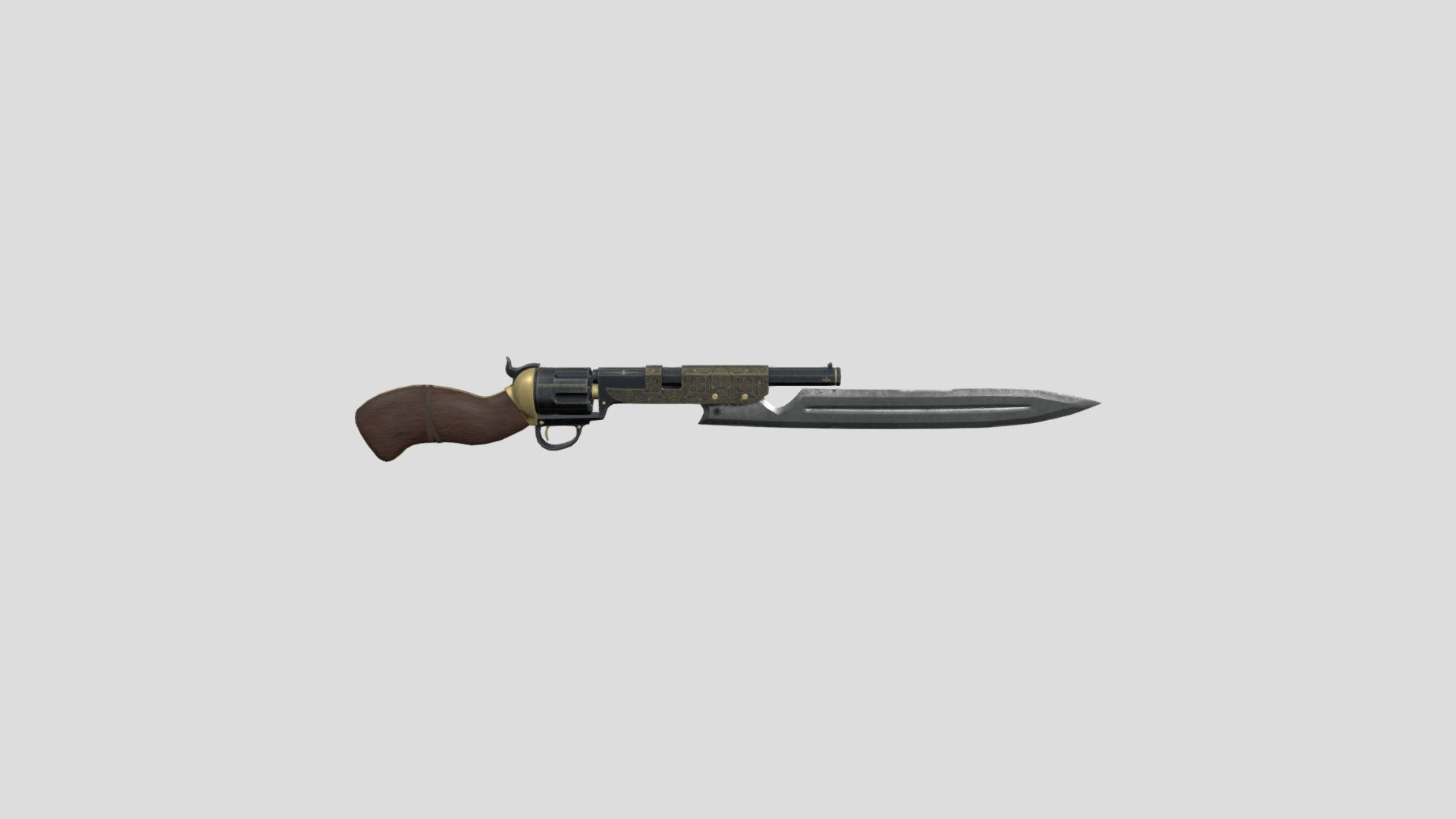 Bladed Revolver - 3D model by Freon Designs (@Scapulafreon) [a38b3fa ...