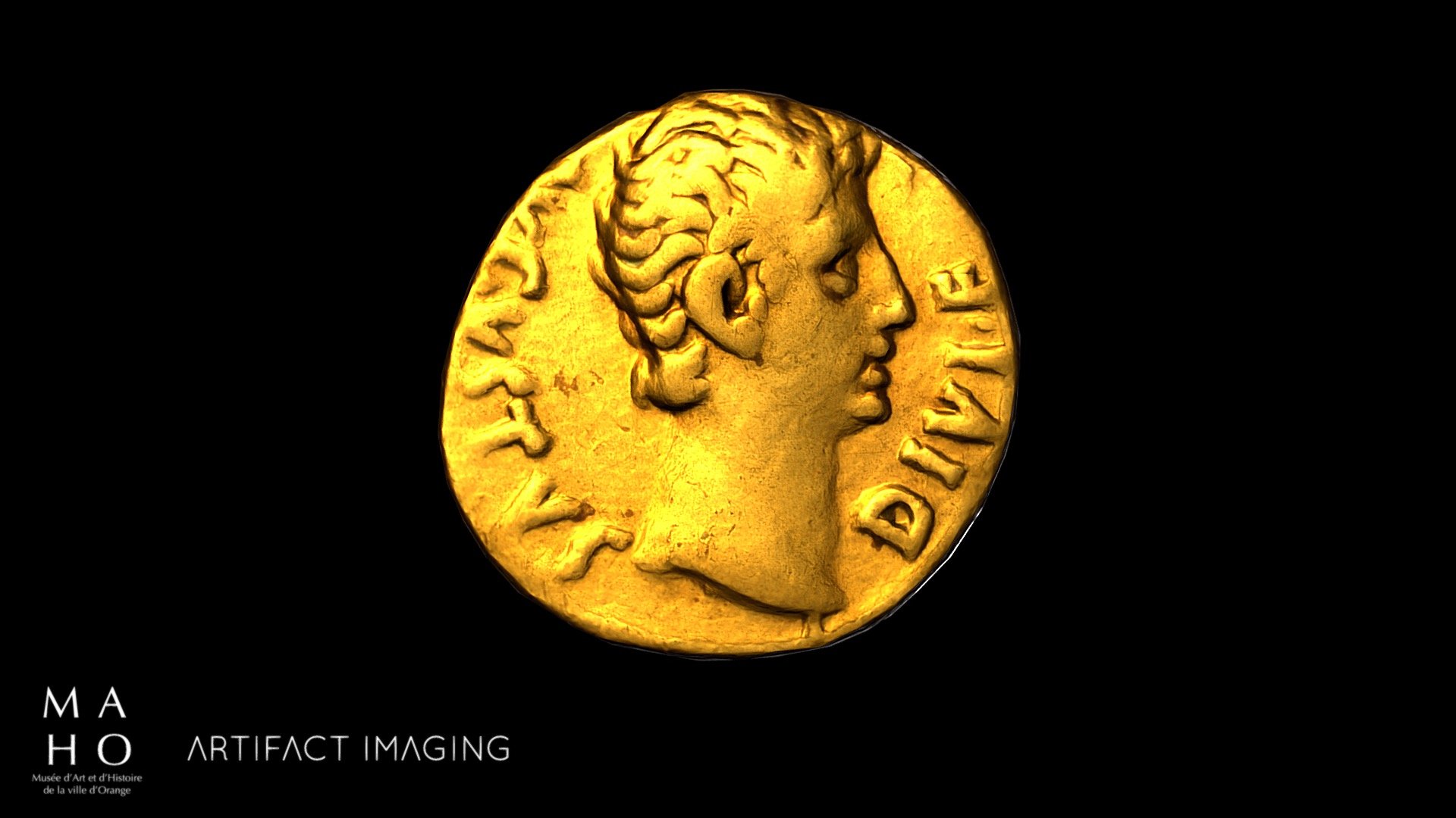 Aureus d'Auguste - Augustus Aureus - 3D model by Titien Bartette I ...
