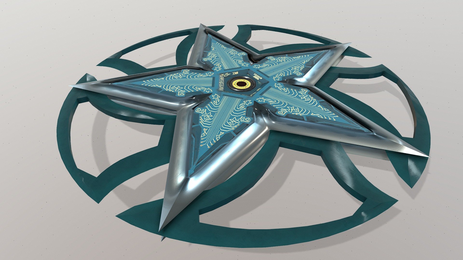 Shuriken (Animated) - 3D model by cjdadd [a38d700] - Sketchfab