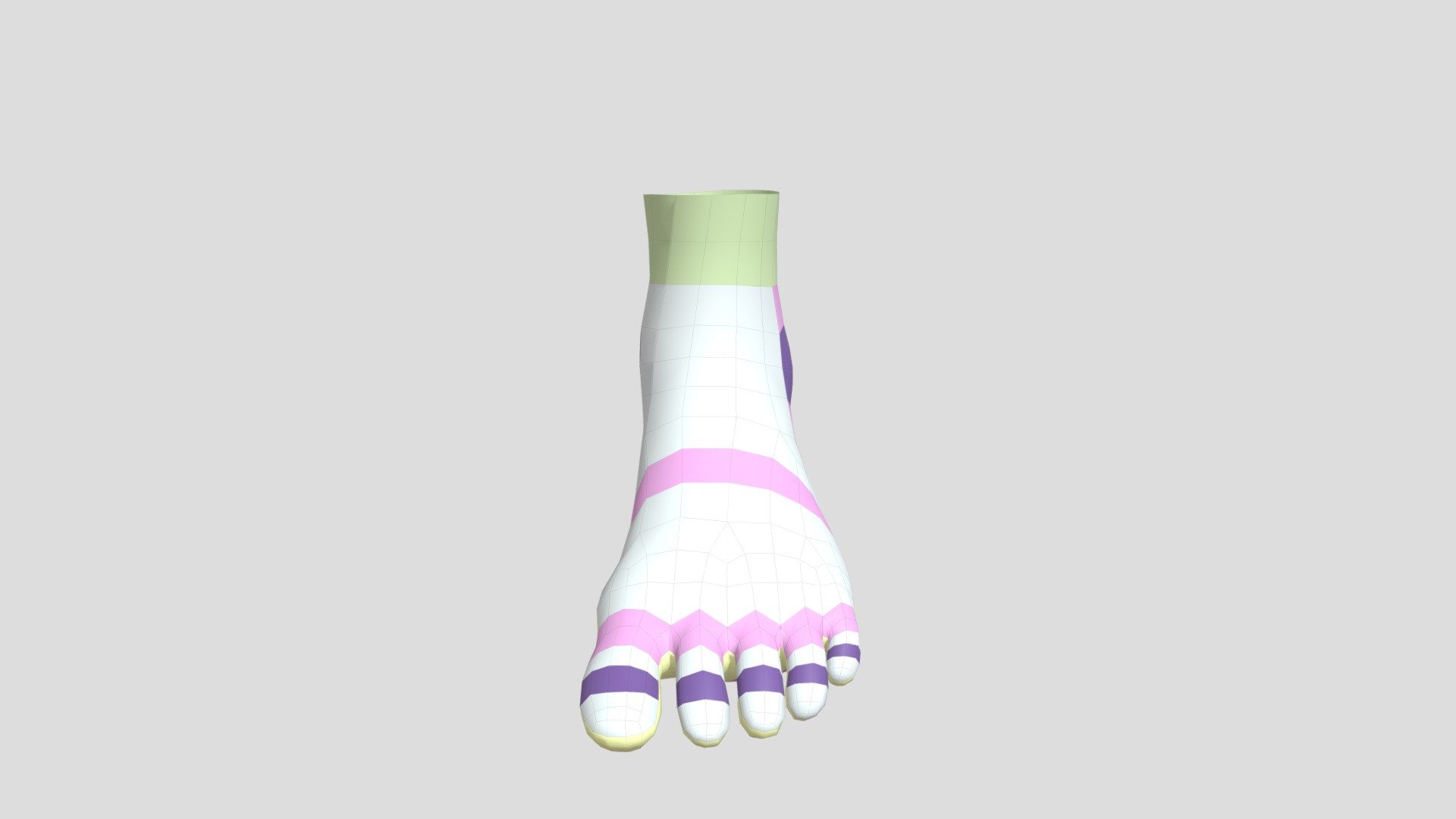 Foot Retopology - 3D model by Betta (@Betta20) [a38e510] - Sketchfab