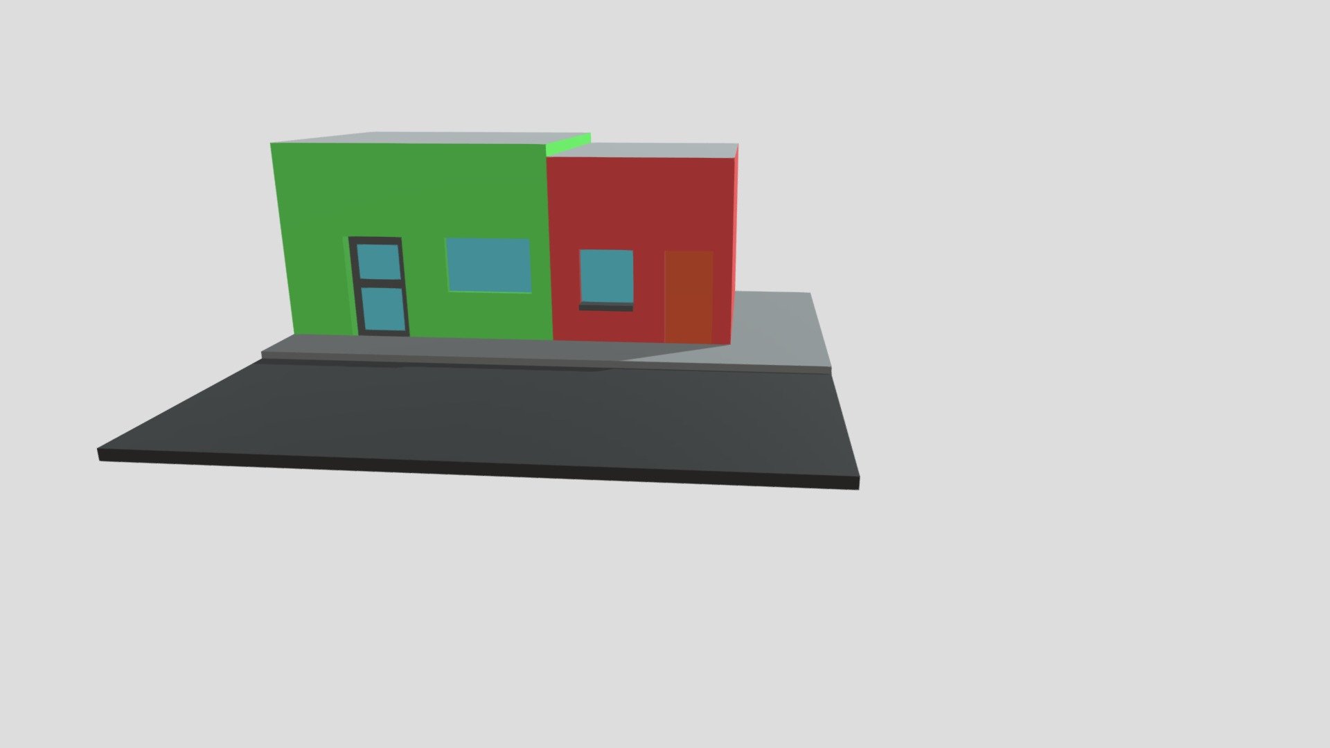 Low Poly Street With Houses - Download Free 3D model by efe27 [a390345 ...