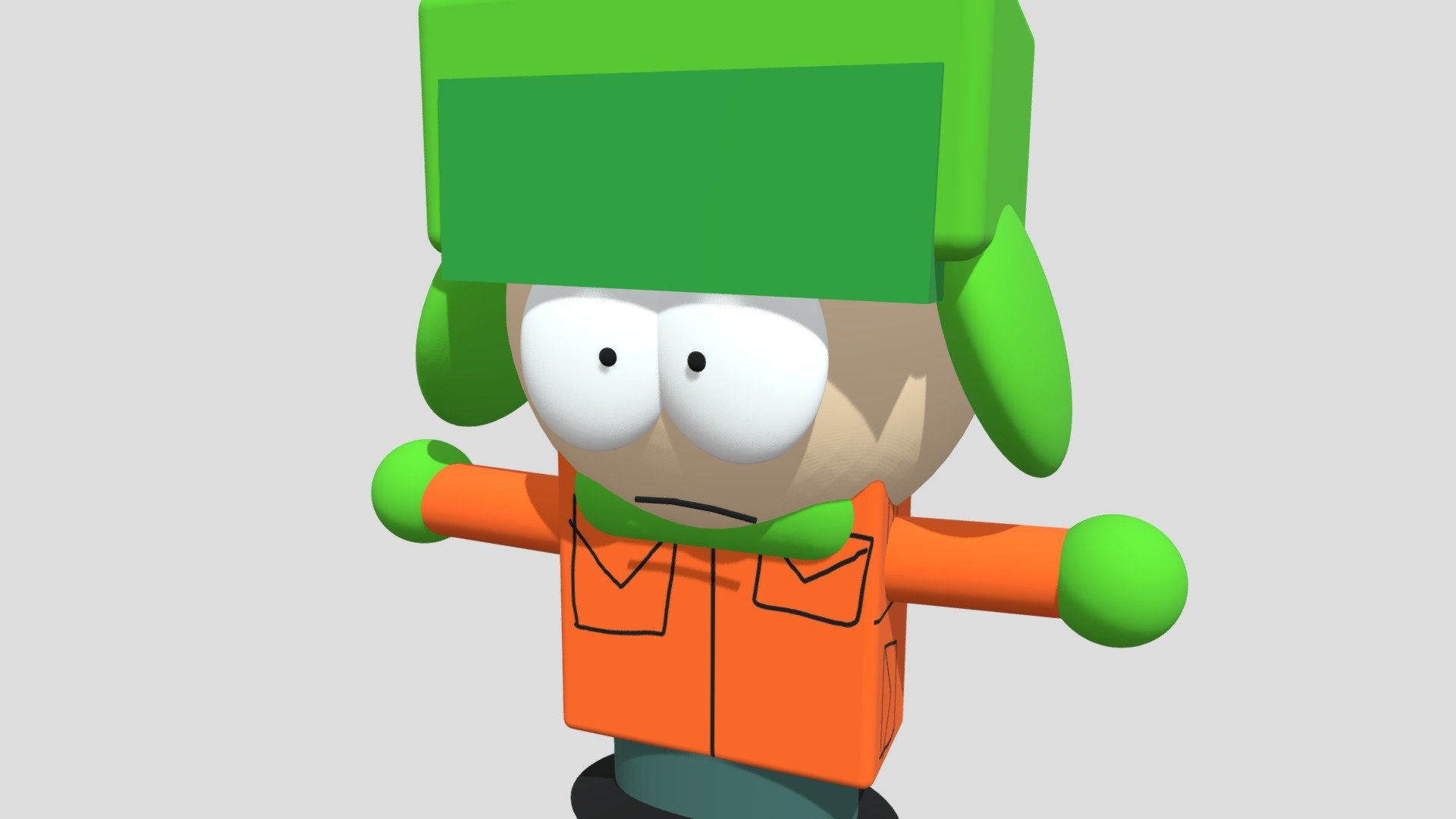 kyle broflovski v2 - 3D model by dabbing_woody123 [a391ff2] - Sketchfab