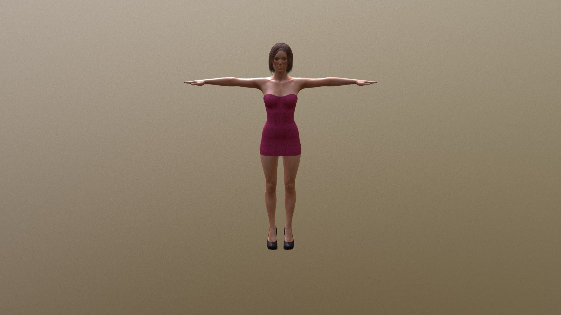 CC Short Dress - 3D model by DigiKrafting.Studio (@digikrafting ...