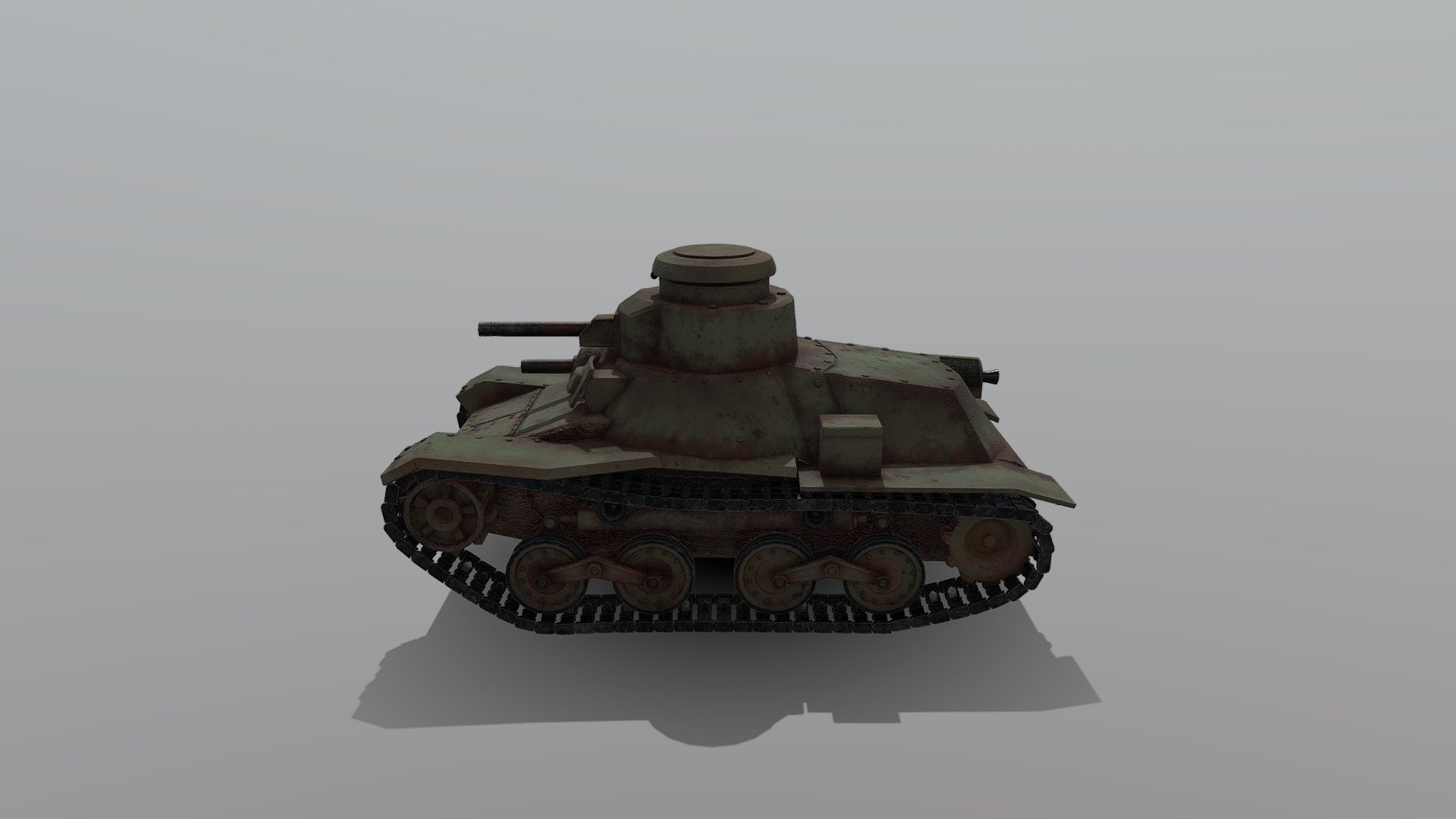 Ha go_Tank - 3D model by rinurfriend [a394c80] - Sketchfab