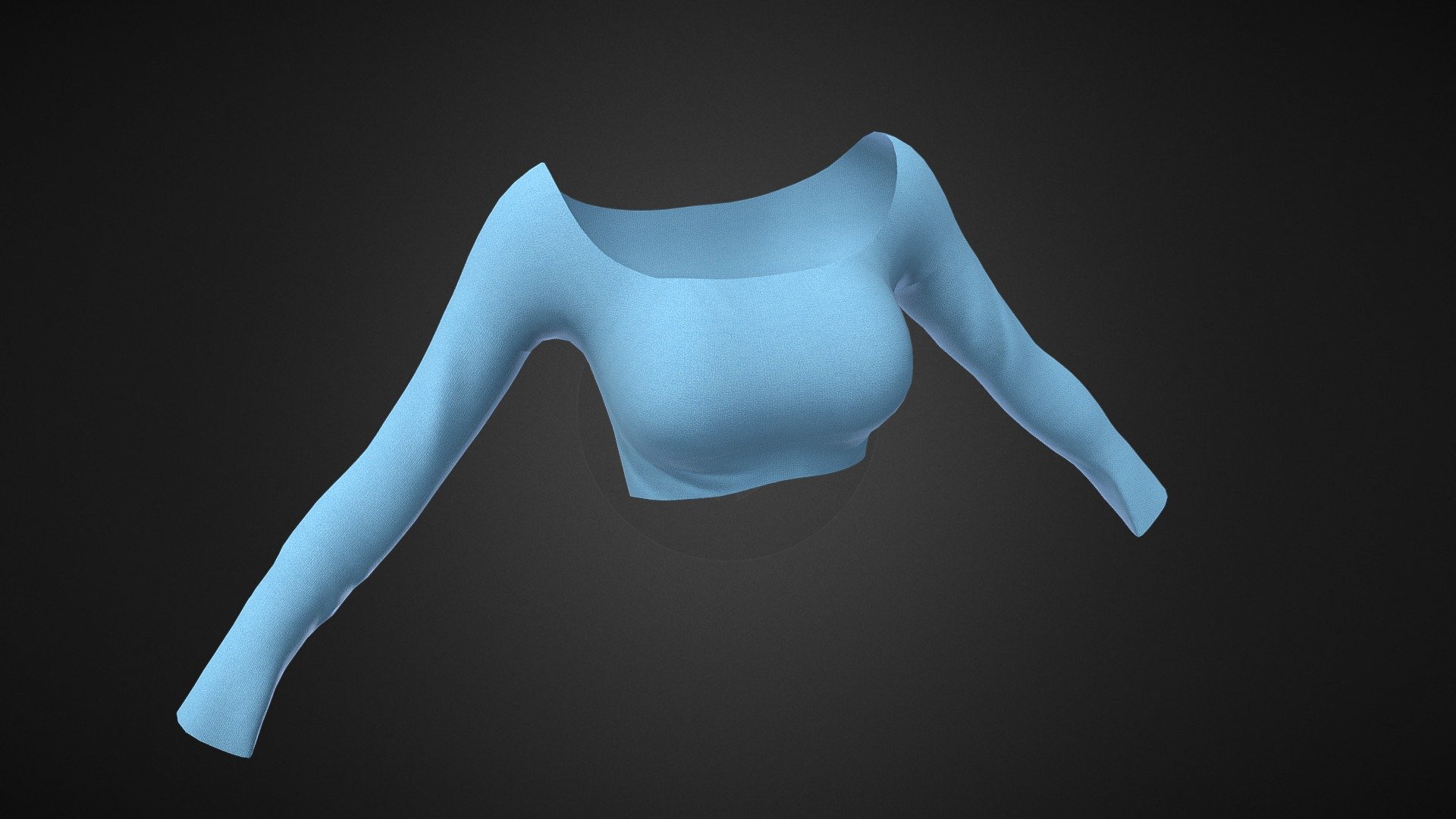 Belly Button Long Sleeve Shirt - Ngchipv - Download Free 3D model by ...