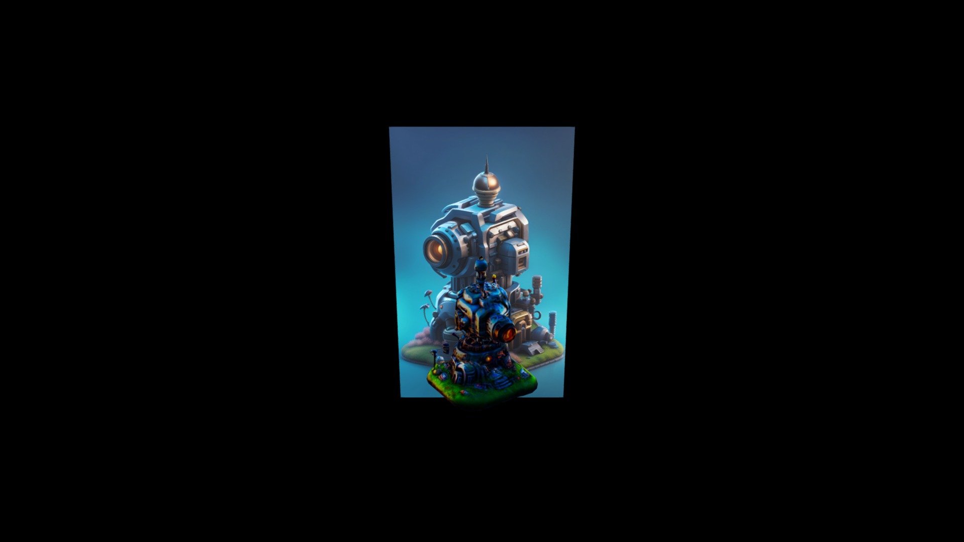 "Giant Robot Tower with Camera on Top" A larg - Download Free 3D model ...