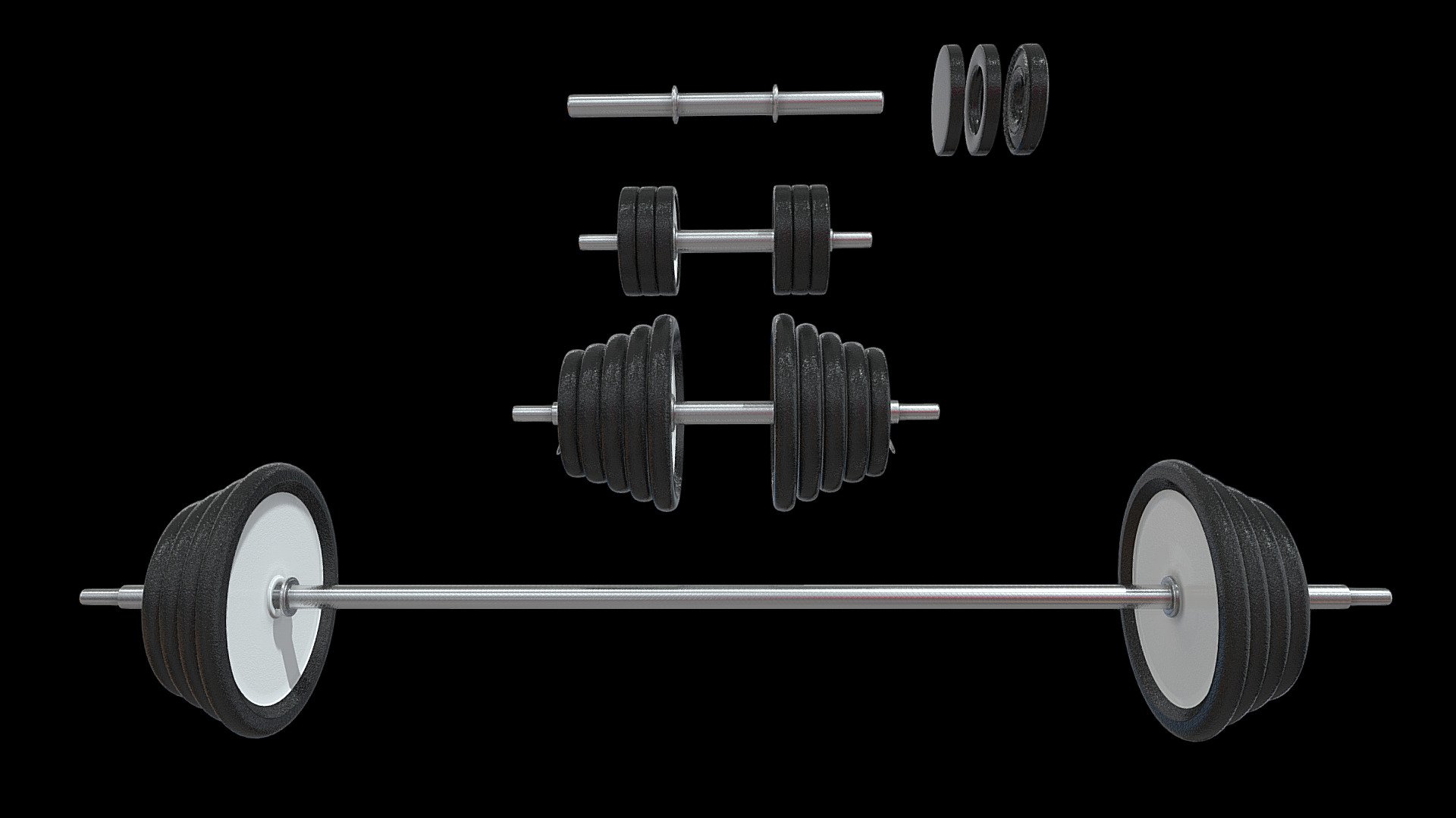 Dumbbell - Download Free 3D model by Invictus fulgur (@Invictus_fulgur ...