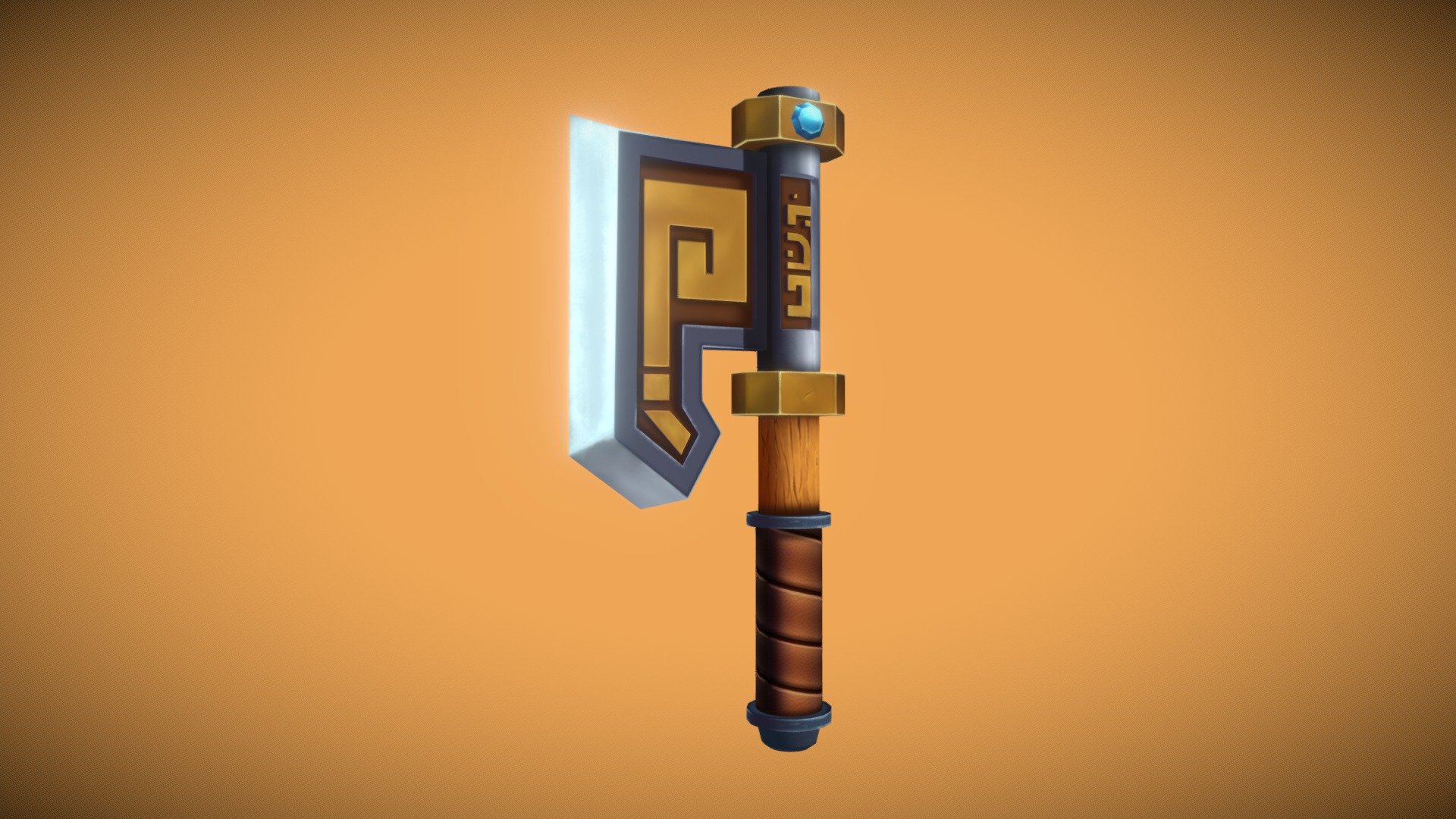 Hand Axe (Handpainted) - 3D model by ctnhan97 [a39b0a3] - Sketchfab