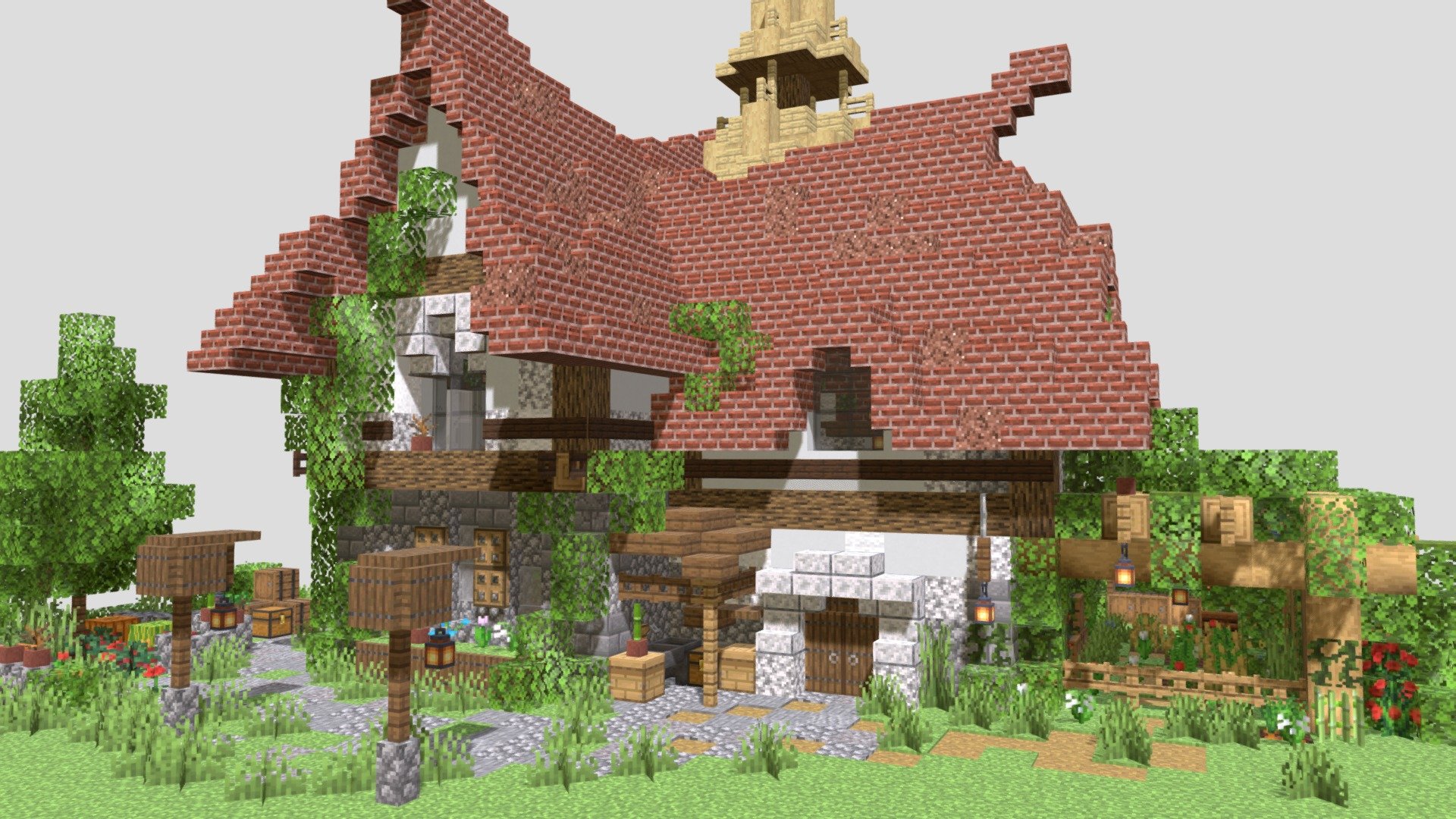 Minecraft Architechture Attempt - 3D model by ¡Jacques (@iJacques ...