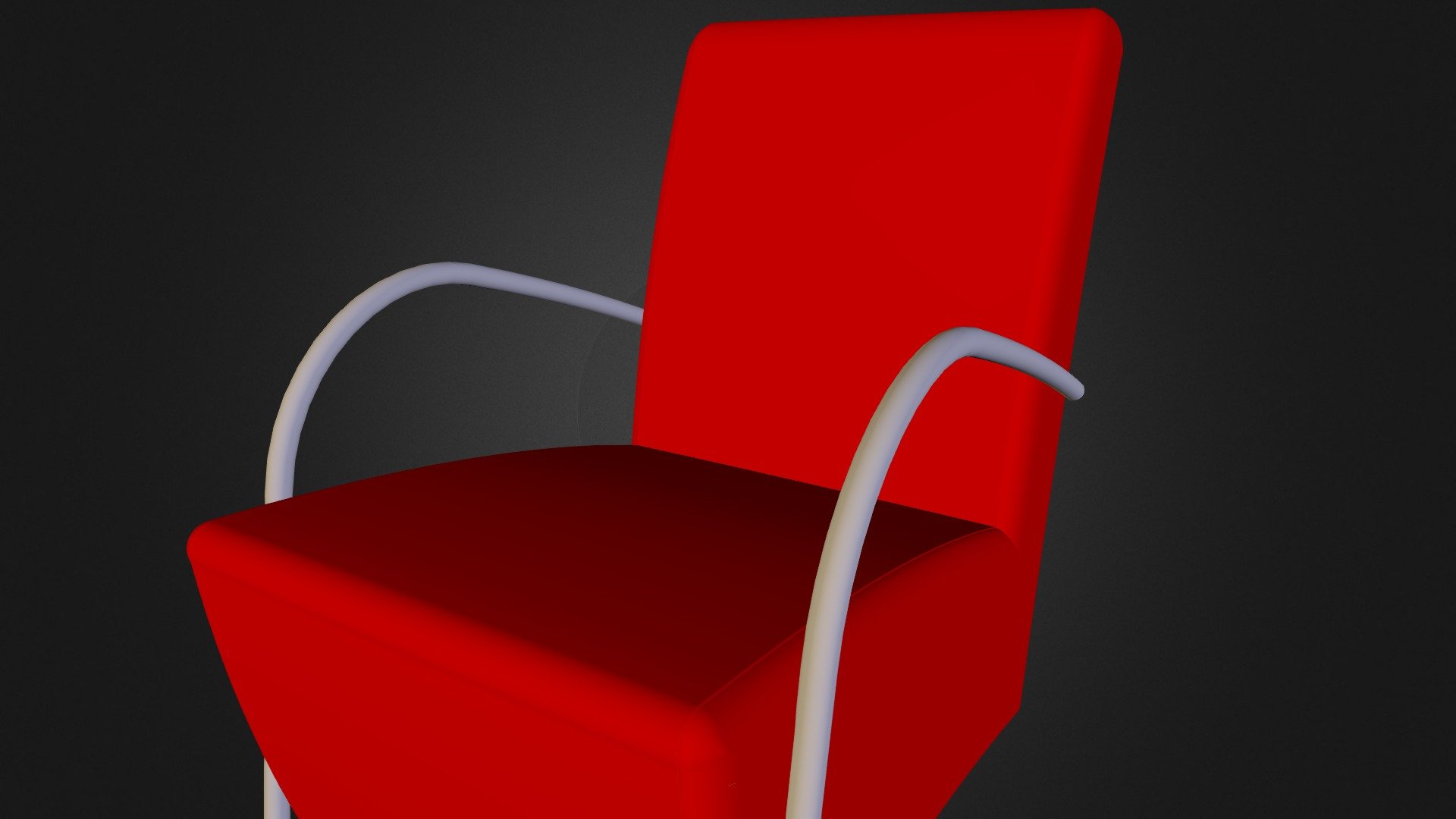 Rode Stoel - 3D model by ejvisuals [a39e629] - Sketchfab