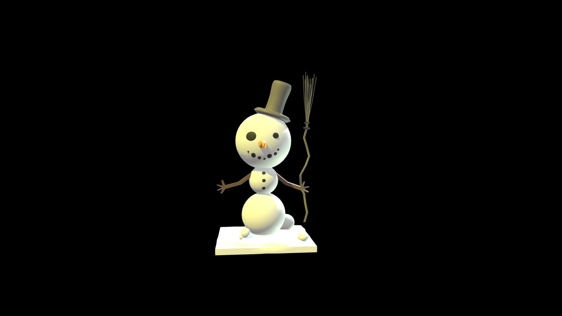 Snowman Figure - 3D model by xuanofzi [a3a1091] - Sketchfab