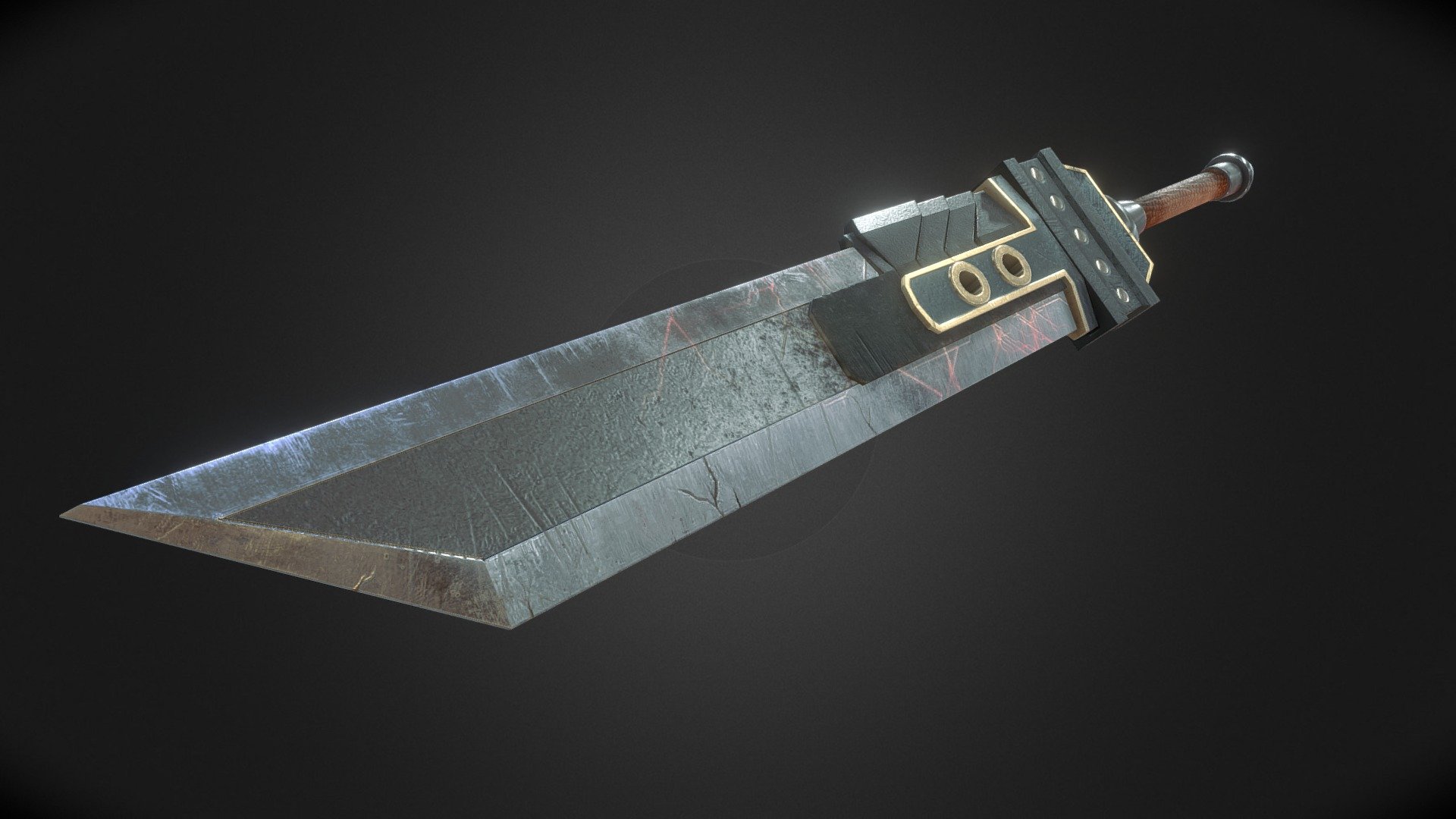 great buster sword (low poly) - Download Free 3D model by lenzano ...