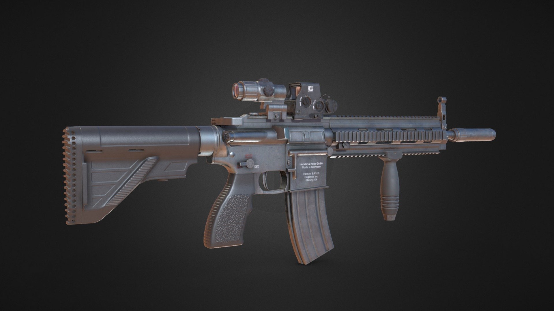 HK 416 - 3D model by karolgil [a3a3cf8] - Sketchfab