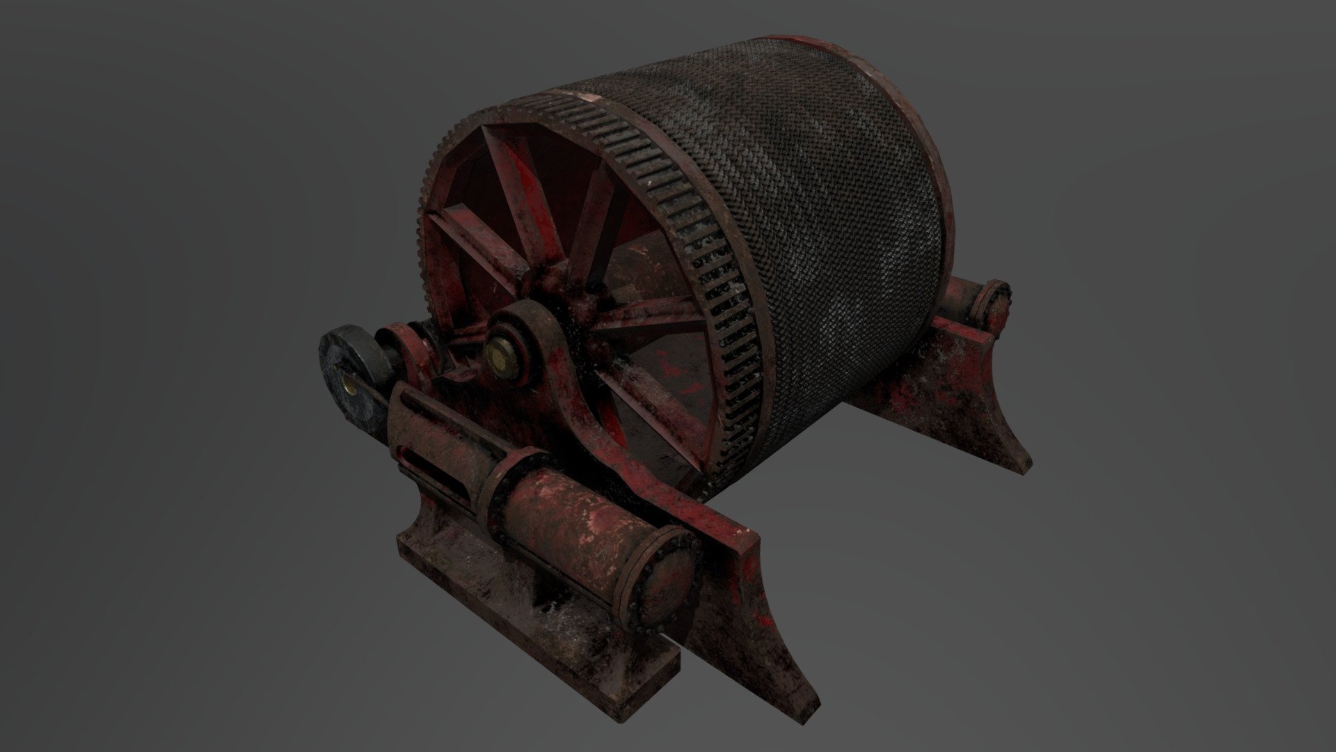 Steam Powered Mining Winch - Buy Royalty Free 3D model by Scott ...