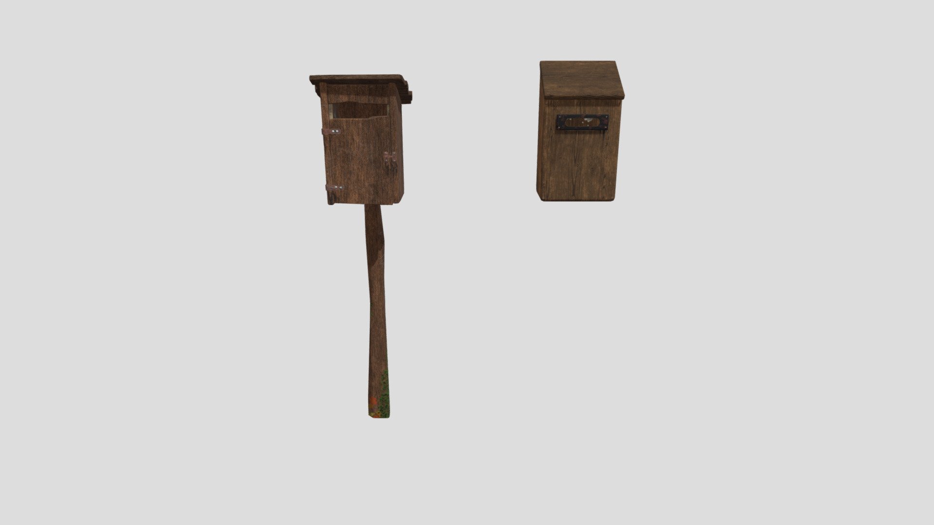 Wooden Mailboxes - Download Free 3D model by max_imum [a3a6c06] - Sketchfab