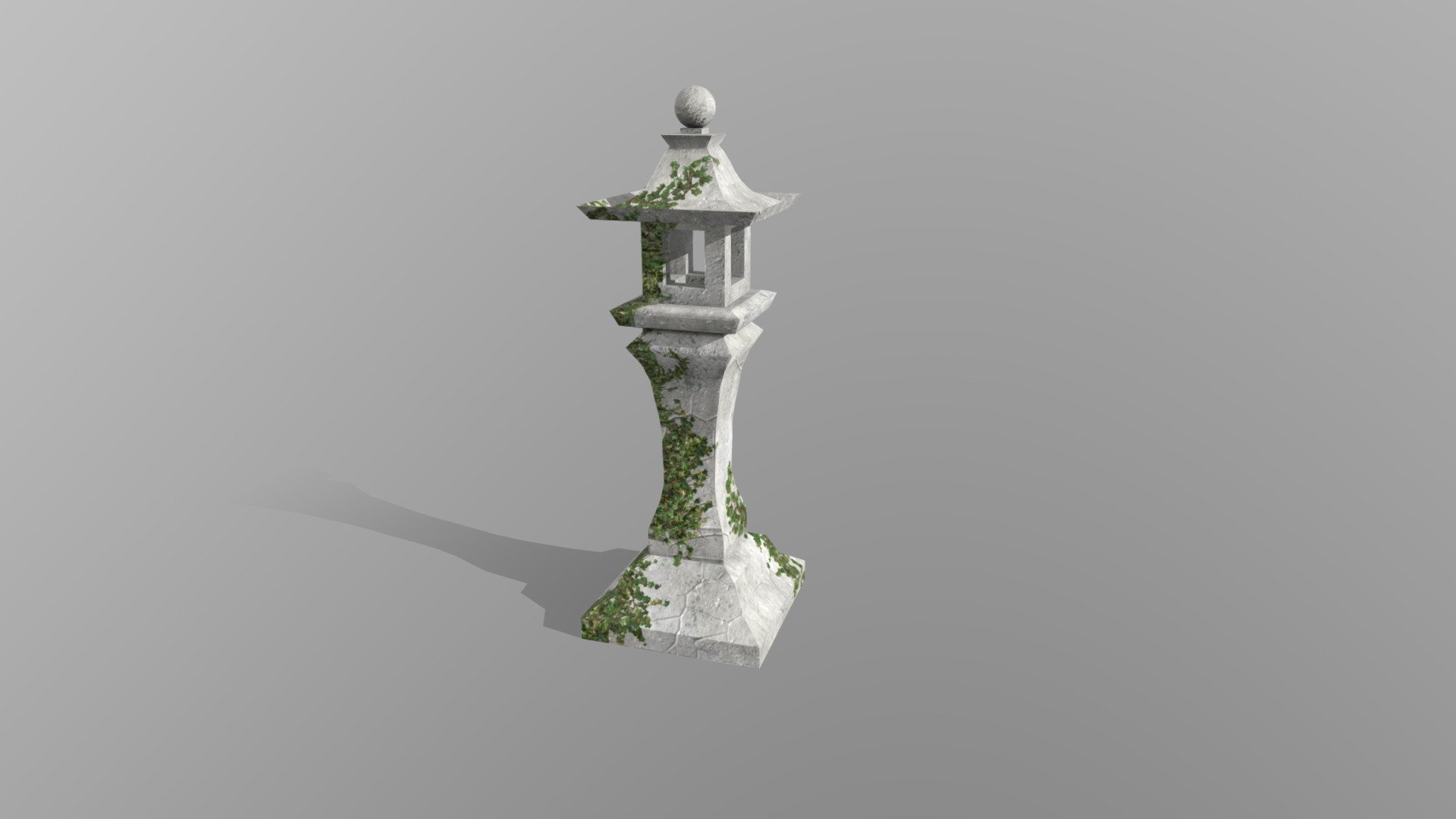 Stone Lantern - 3D model by nadmcn [a3a80c6] - Sketchfab