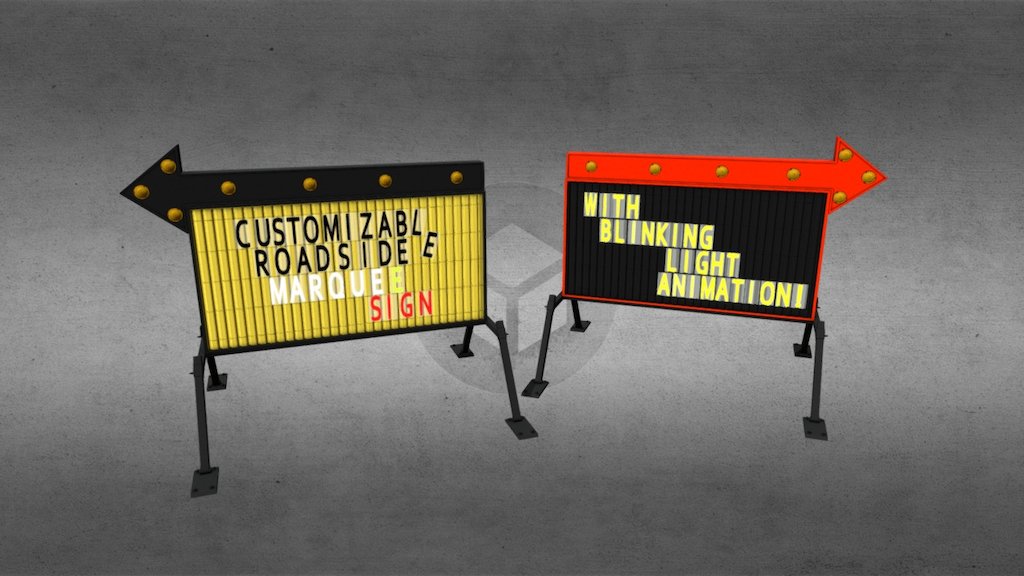 marquee_signs.unity - 3D model by ZombieGazebo [a3a8182] - Sketchfab