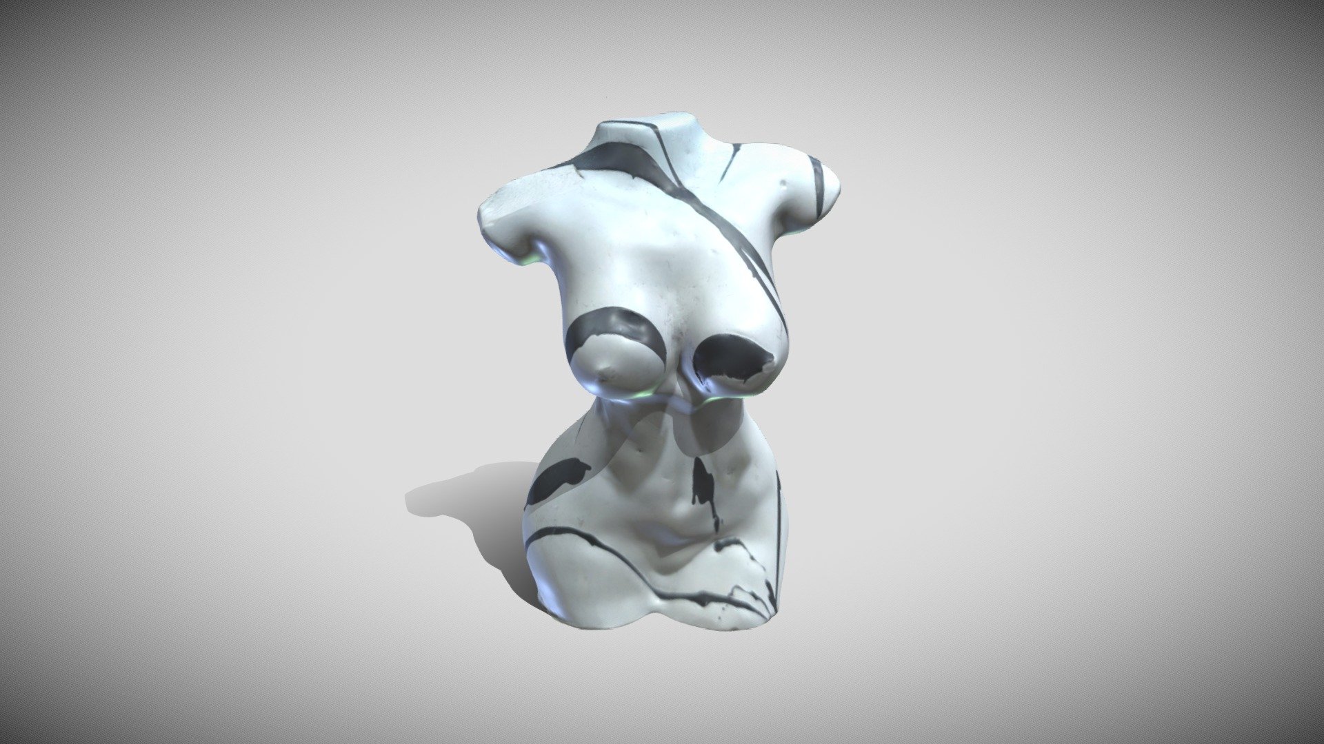 Woman's Body Statue Model Sculpture - Buy Royalty Free 3D model by The ...