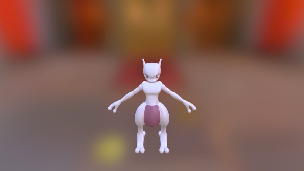Mewtwo22 - 3D model by sergiv [a3ac9a8] - Sketchfab