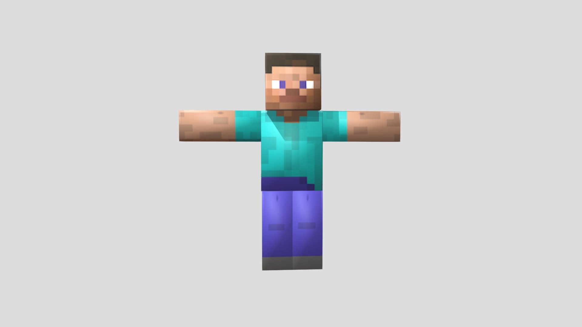 Minecraft steve blend Download Free 3D Model By Trev2009 a3acff4 