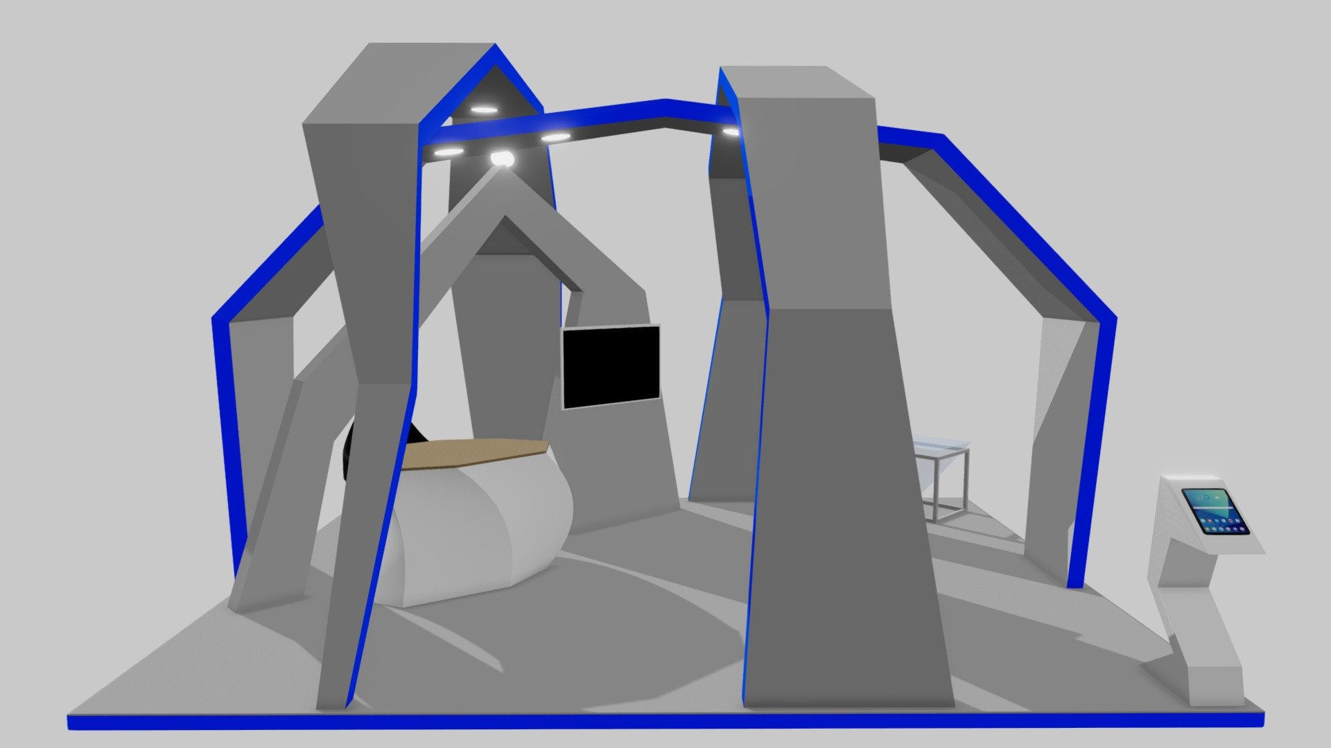 Modern And Elegant Booth KLEO - 3D model by Conferience LTD ...