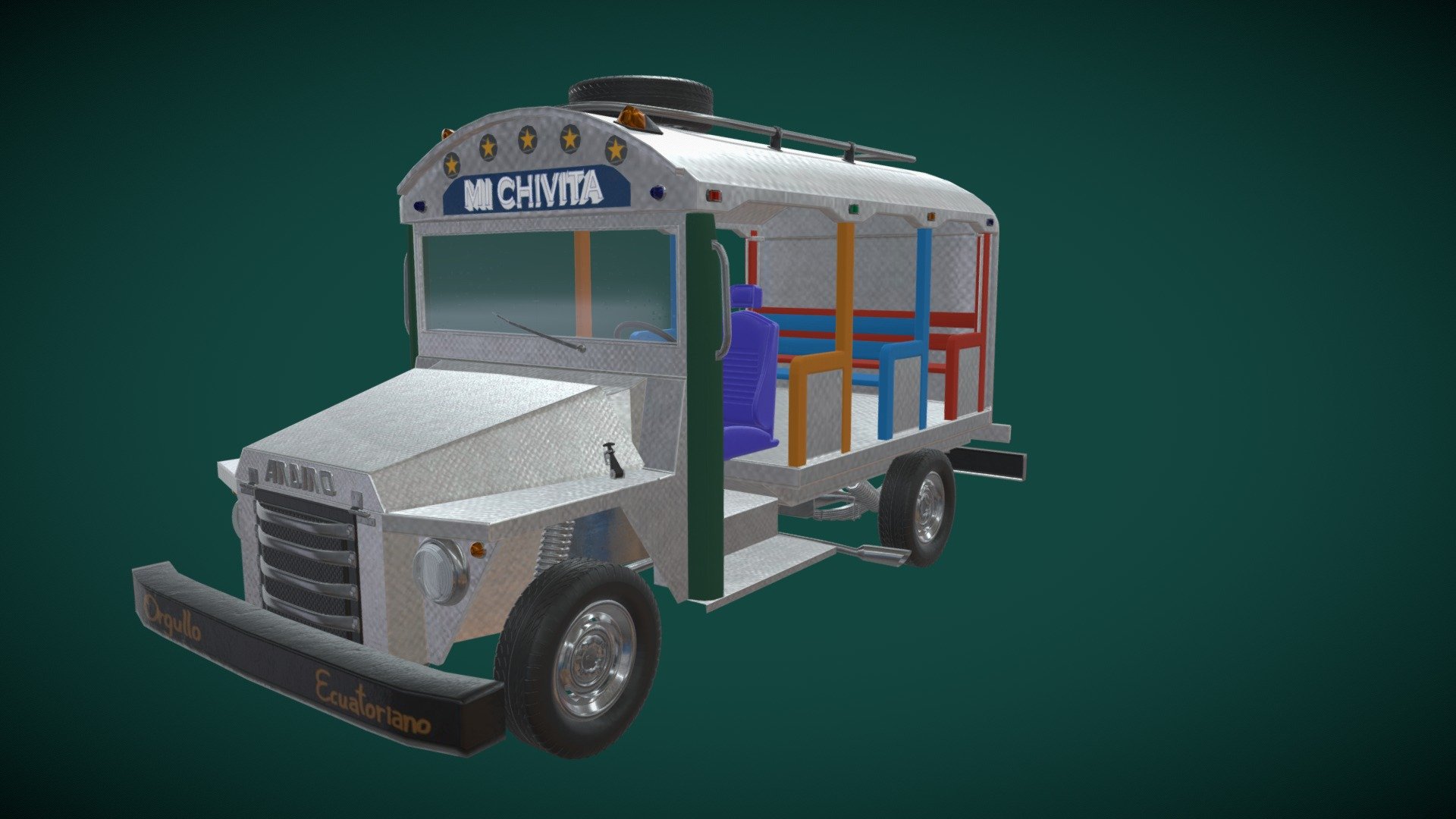 Andino Car "Chiva modification" - 3D model by carlossketch [a3b200f ...
