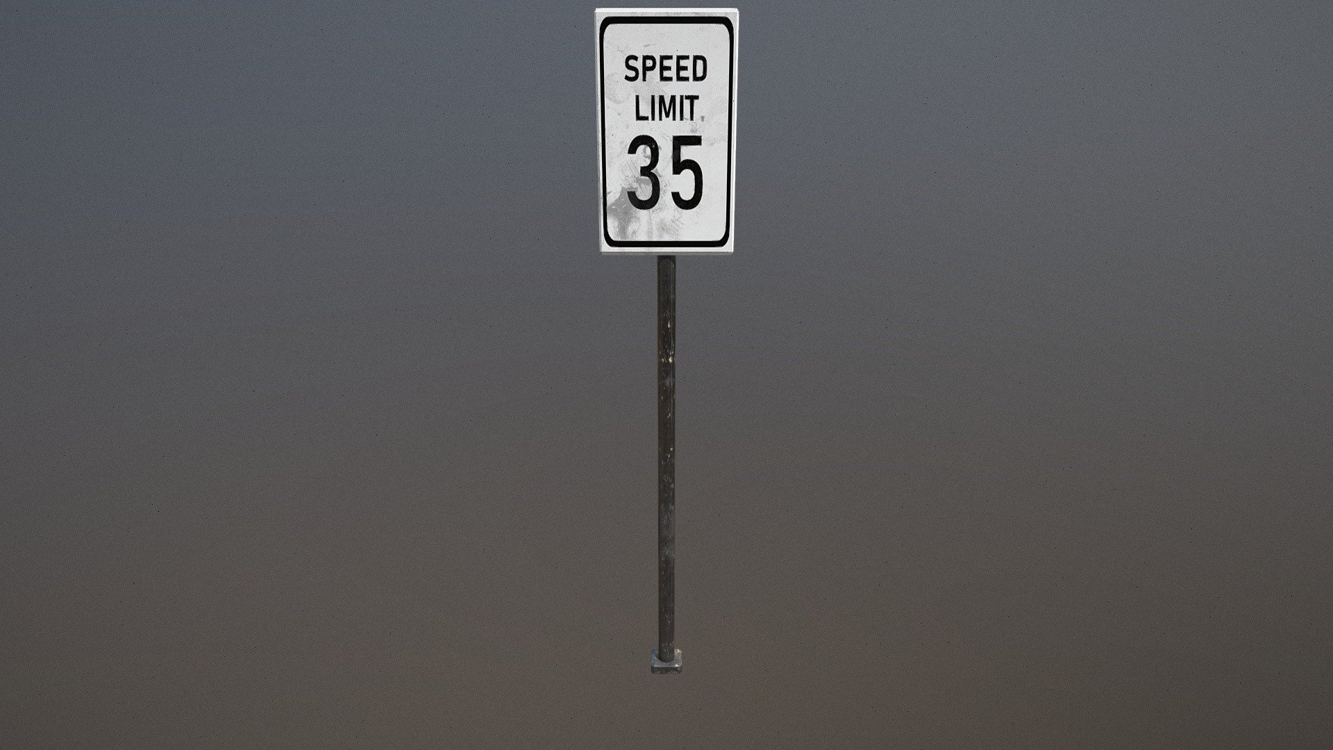 35MPH Speed Limit Sign - Download Free 3D model by RealgrumpyKitten1 ...