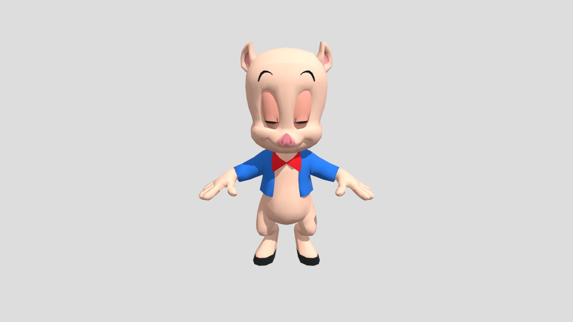 Porky Pig - Download Free 3D model by I'm a Looney Tunes Fan ...