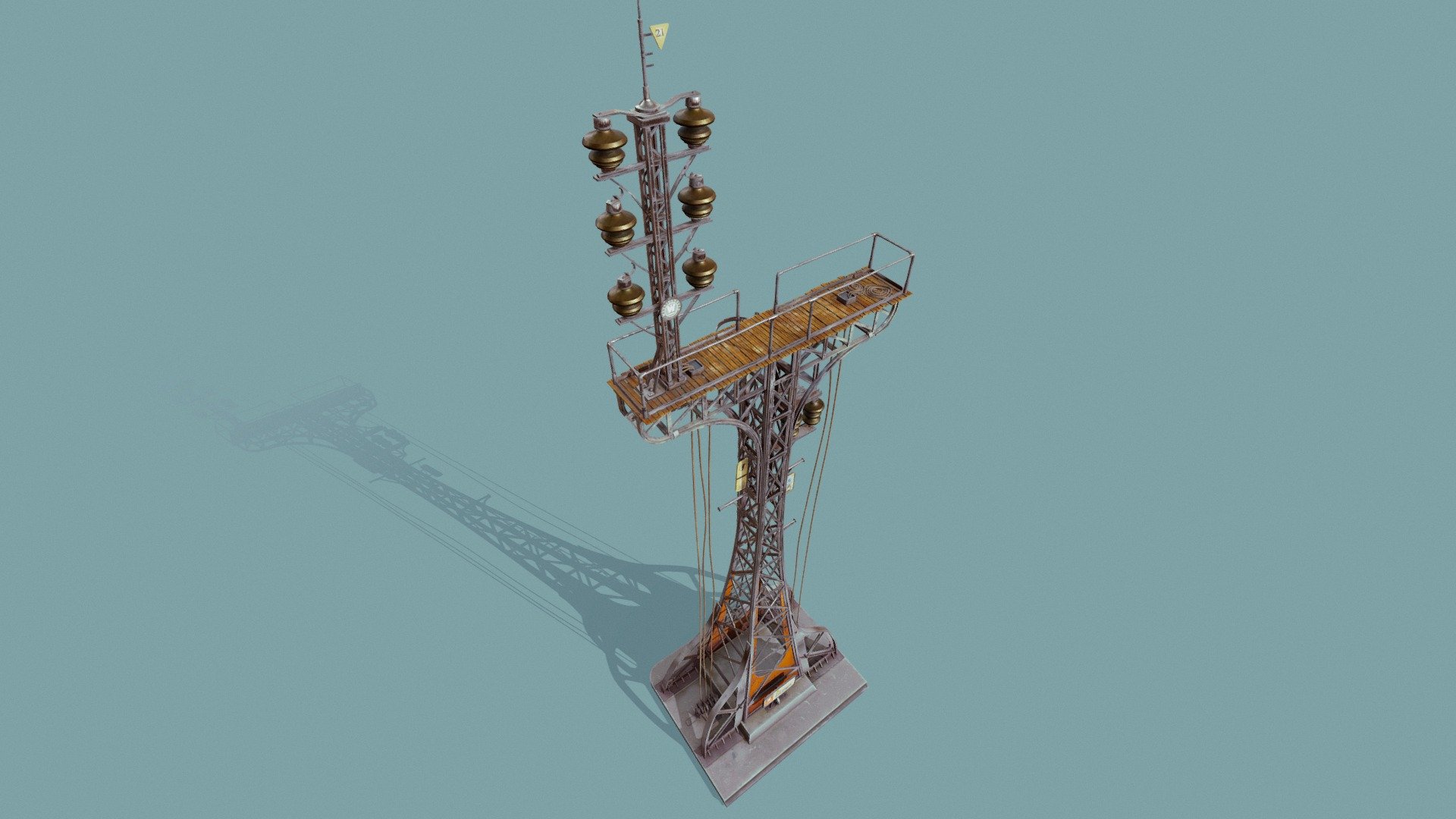 Electric Pylon - 3D model by NeliButz [a3b5fe3] - Sketchfab