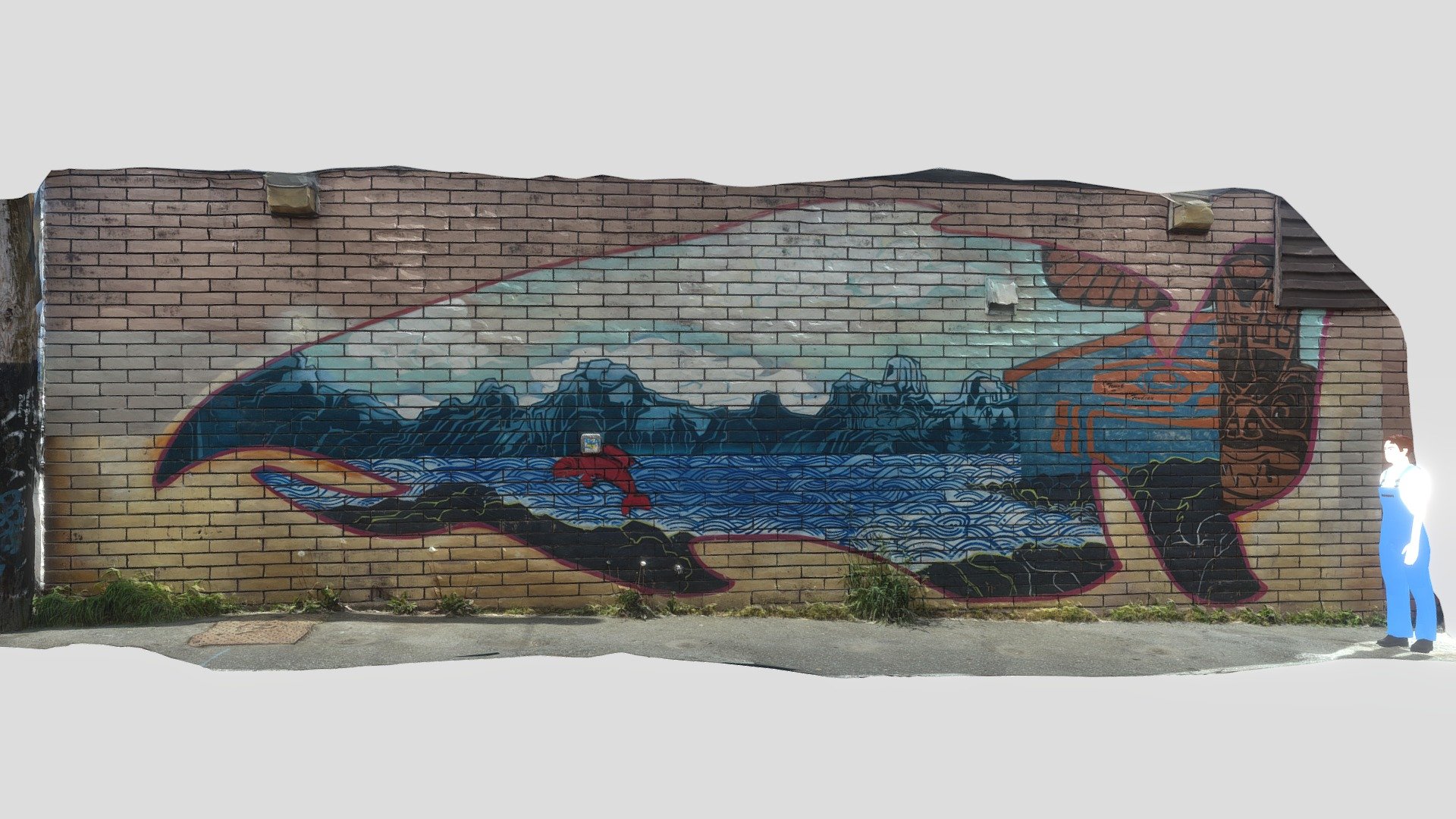 Salmon Mural - 3D model by GaidaCanix [a3b6120] - Sketchfab