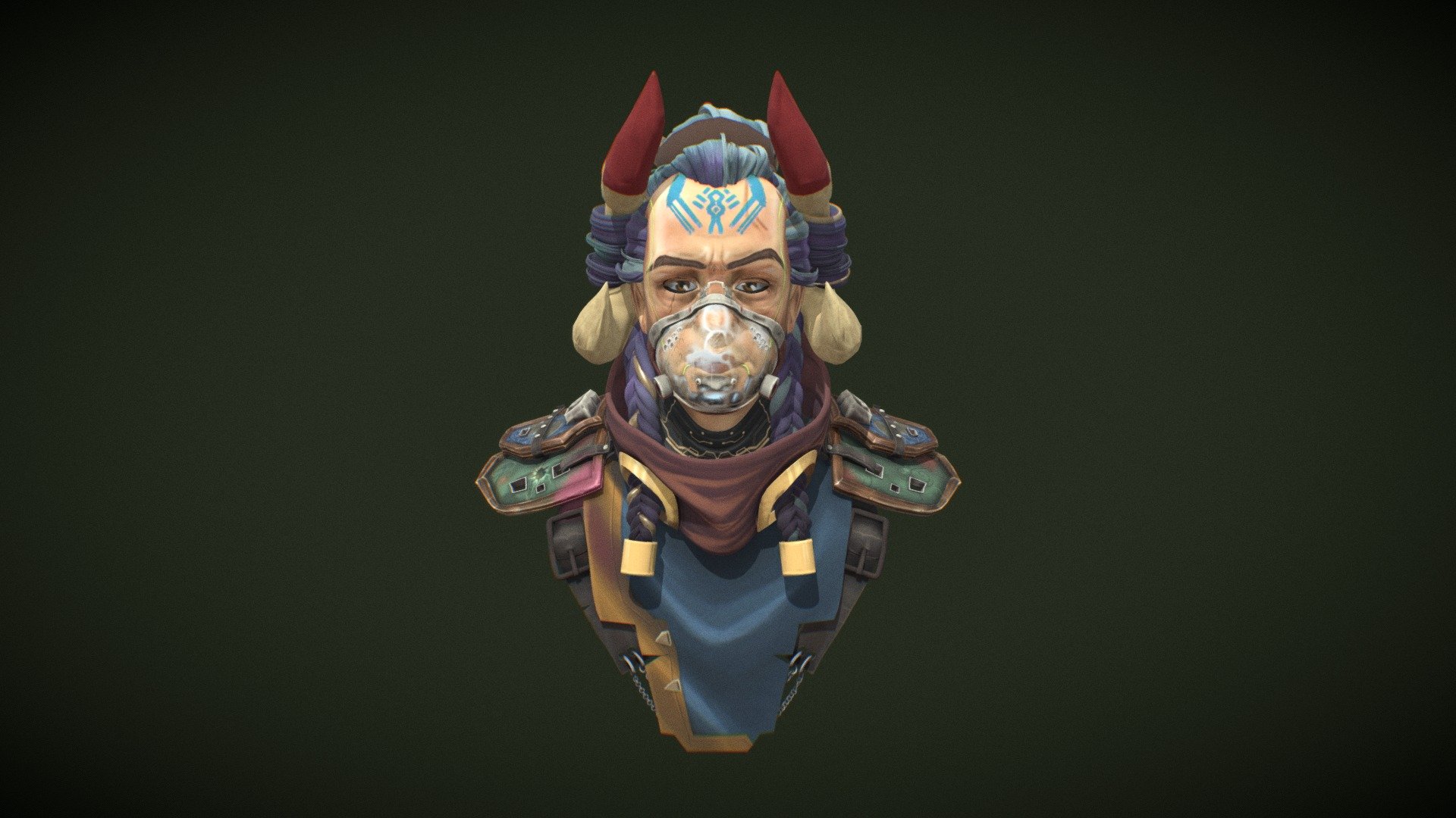 Self portrait arcane style - Download Free 3D model by ghany [a3bb38d ...