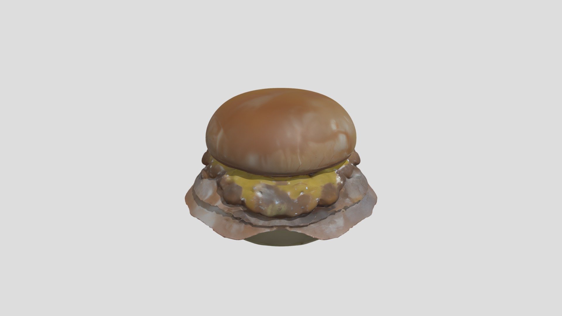 Cheeseburger with melted cheese - 3D model by MAEA Studios ...