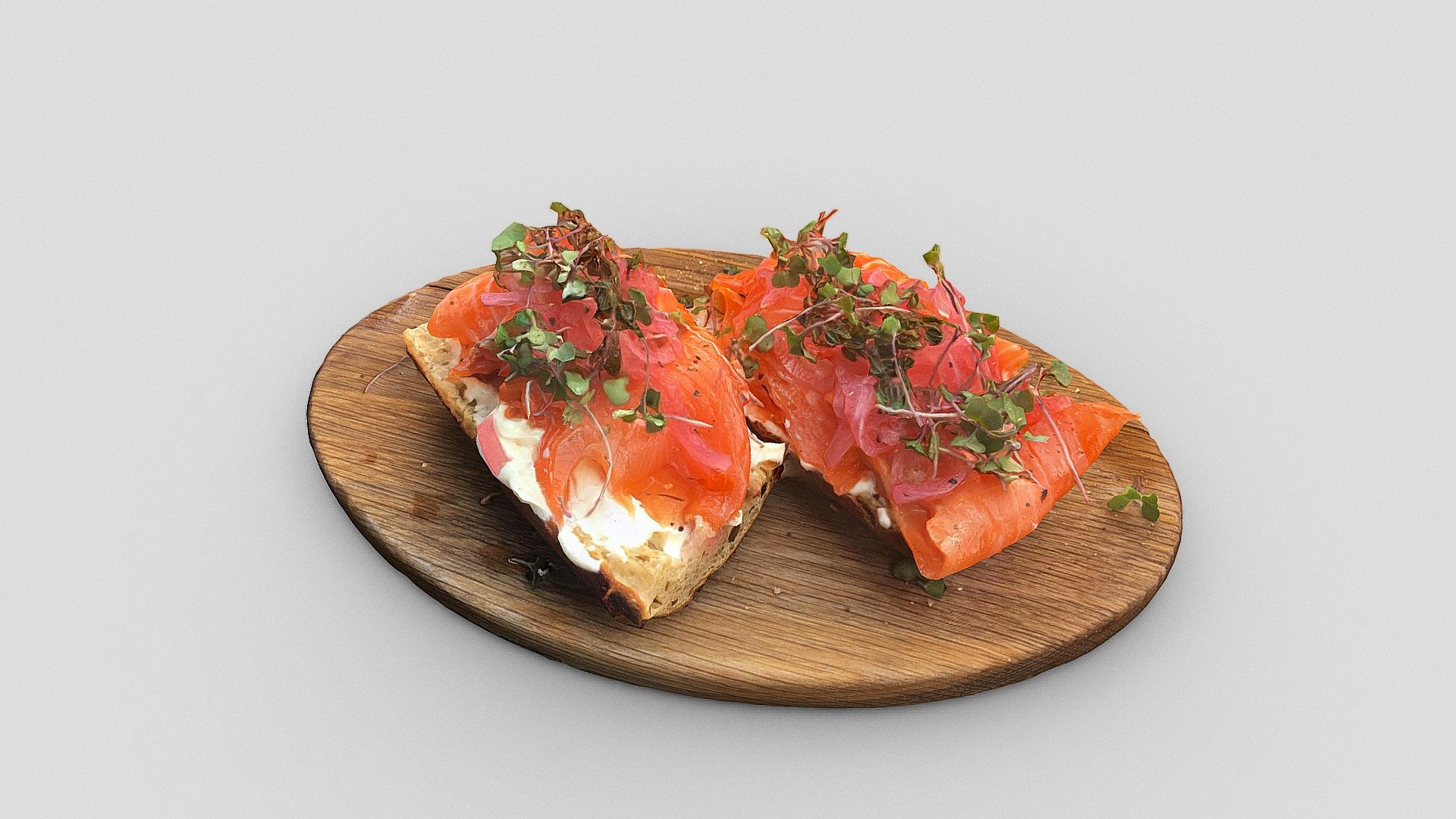 Salmon tartine PhotogramTree - 3D model by alban [a3bc50a] - Sketchfab