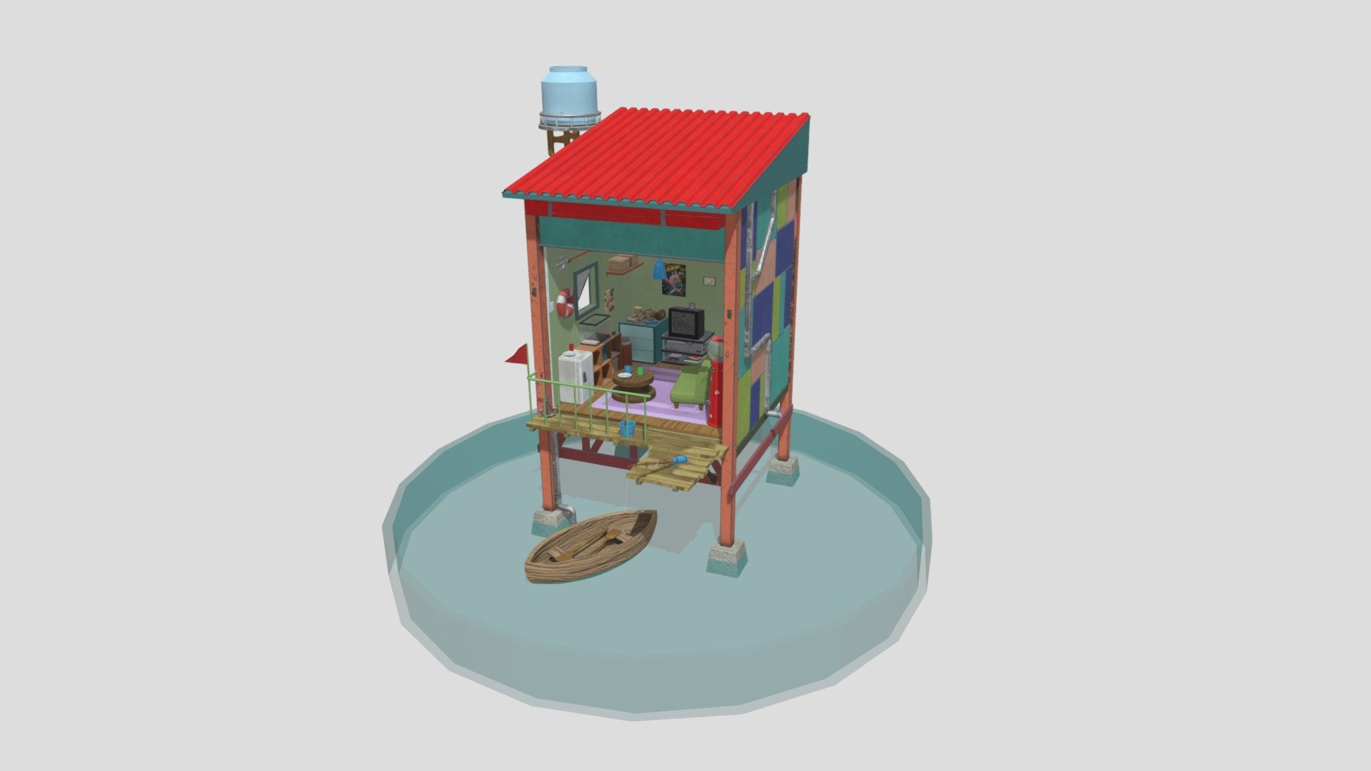 Escena final - "Fishing Capybaras" - F3D 2024 - Download Free 3D model by makiroll22 [a3bd7ba ...