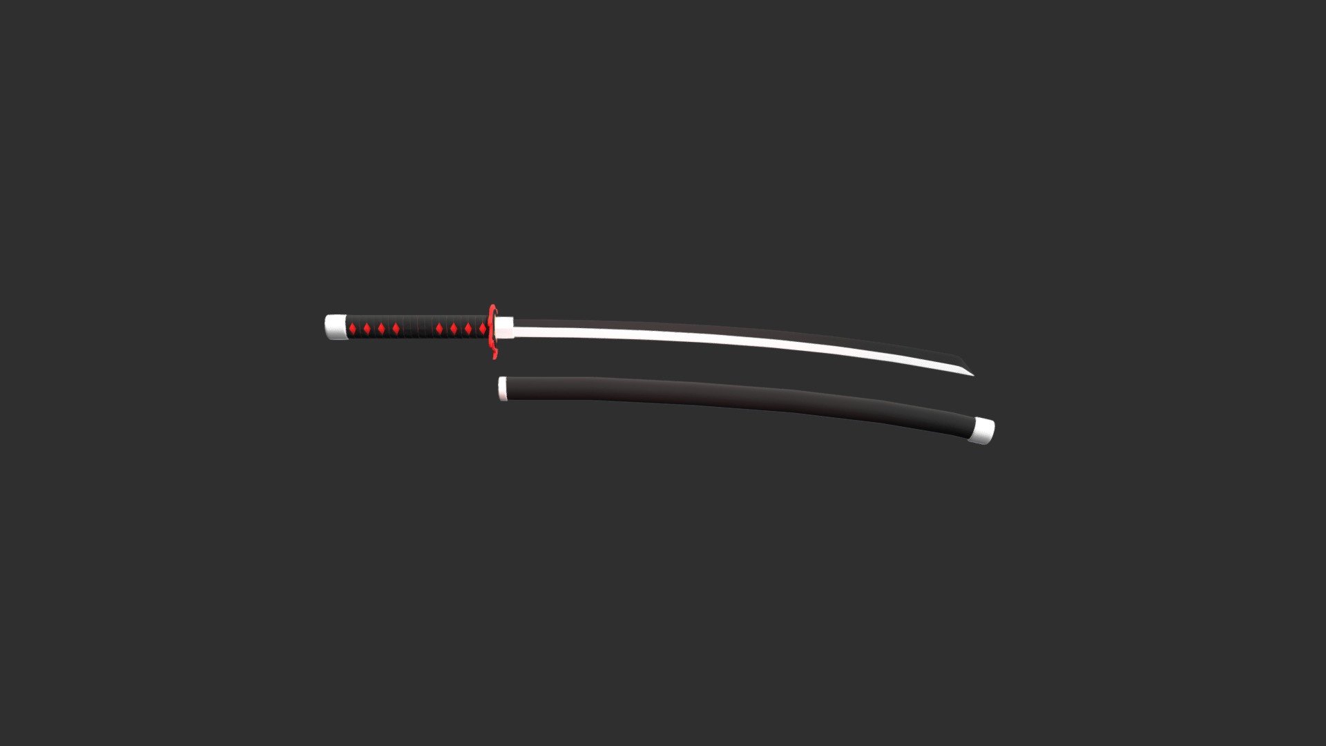 Tanjiro s Katana From Demon Slayer Download Free 3D Model By Miki