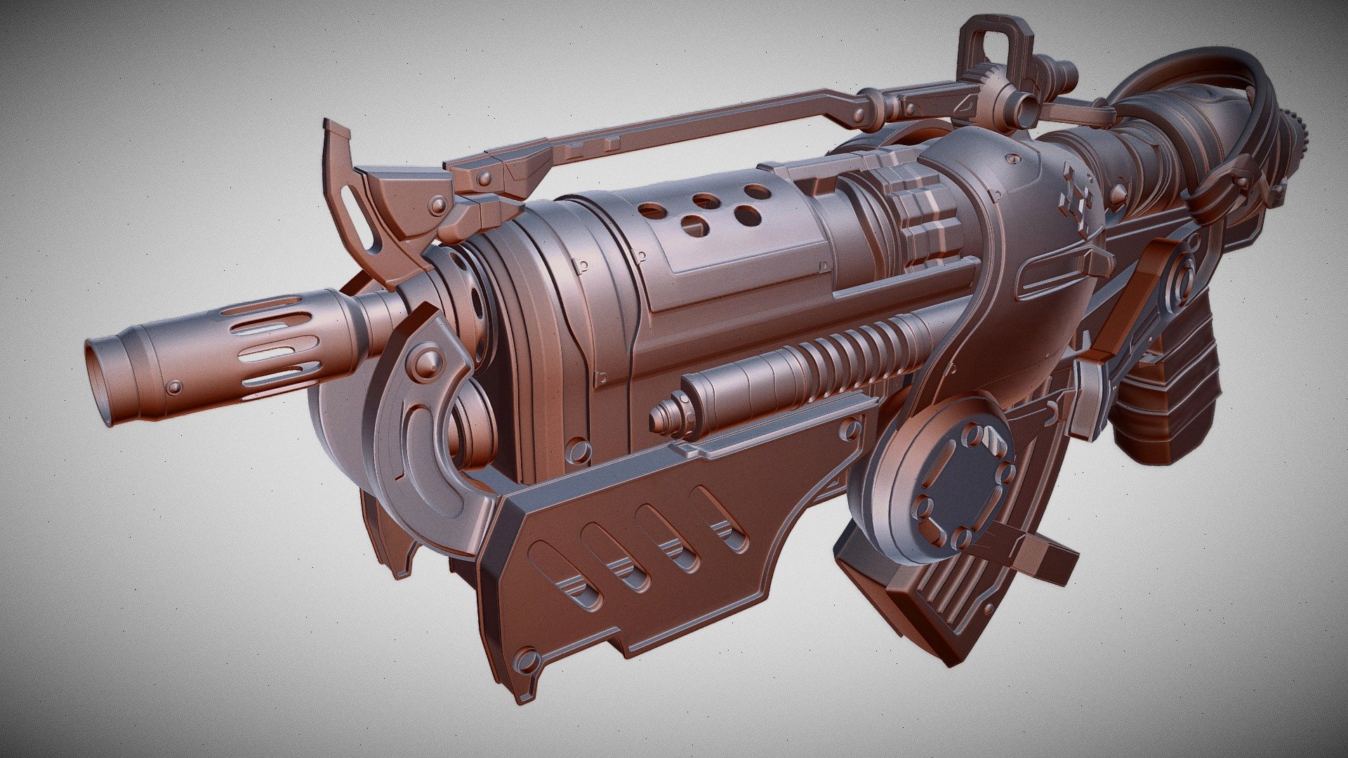 Hammerburst II gears of war - 3D model by PcGamer.ae (@yacinedelucia ...