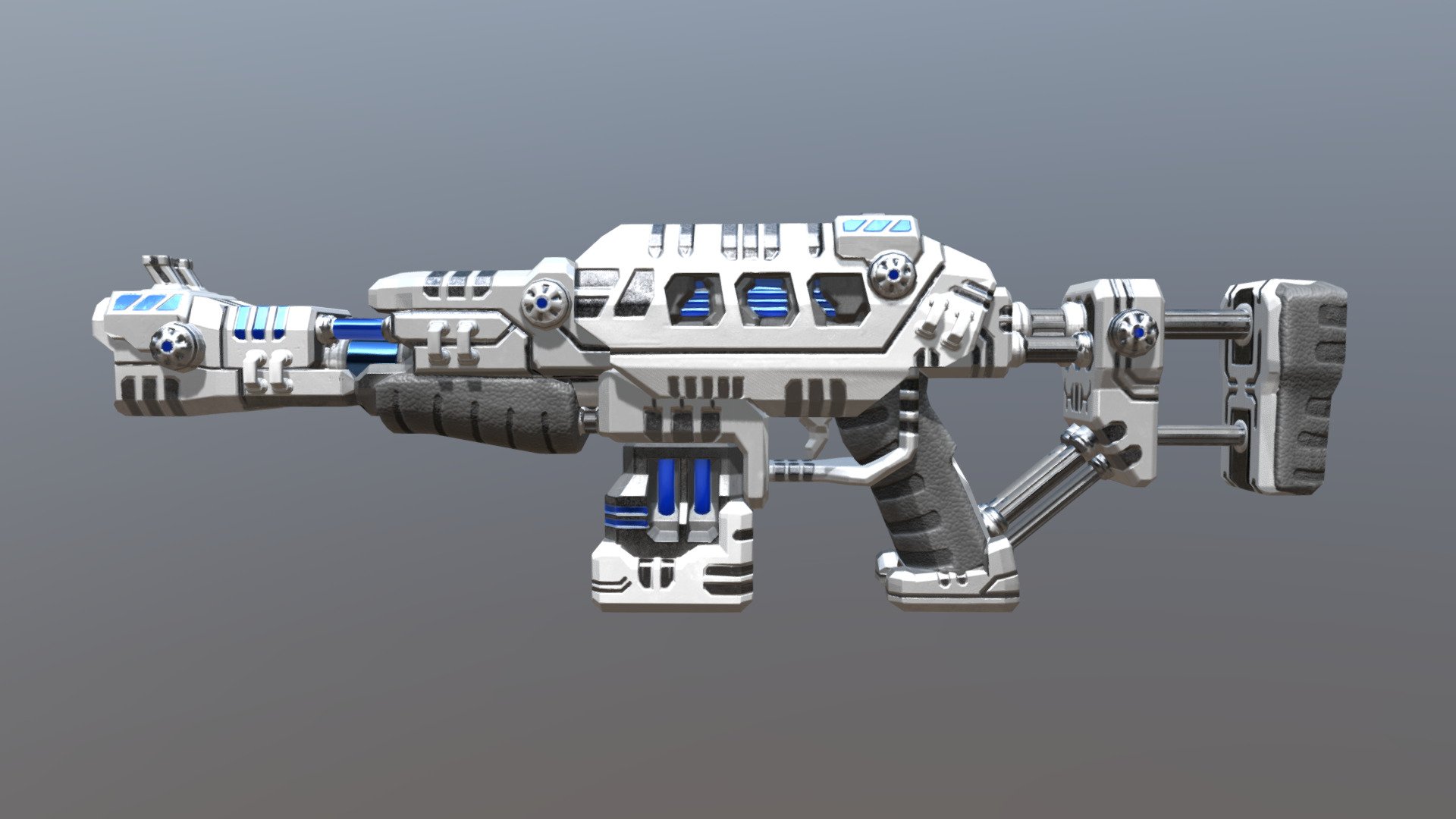 Plasma Gun v2 - 3D model by Hilman Mauludin (@hilmatrix) [a3c0c3e ...