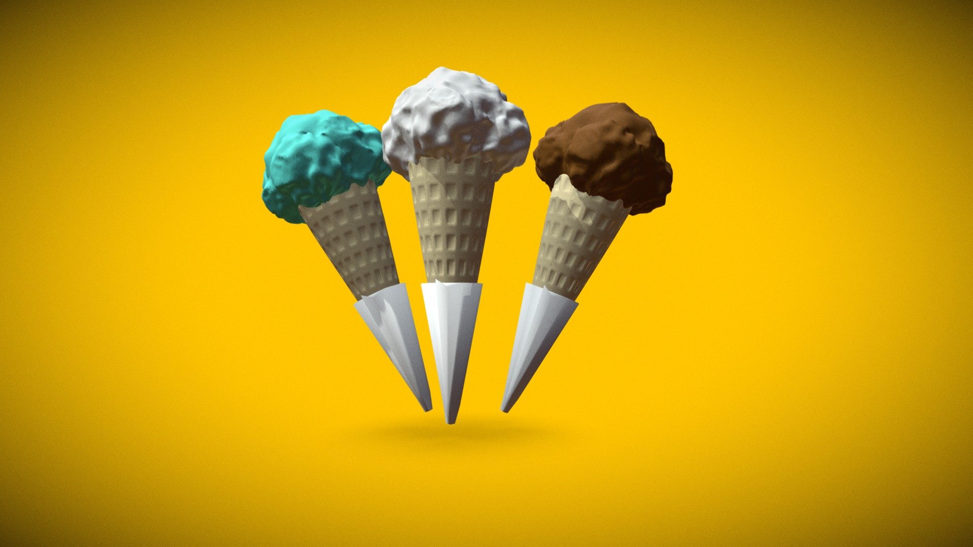 Ice cream - 3D model by Blank_Art [a3c2242] - Sketchfab
