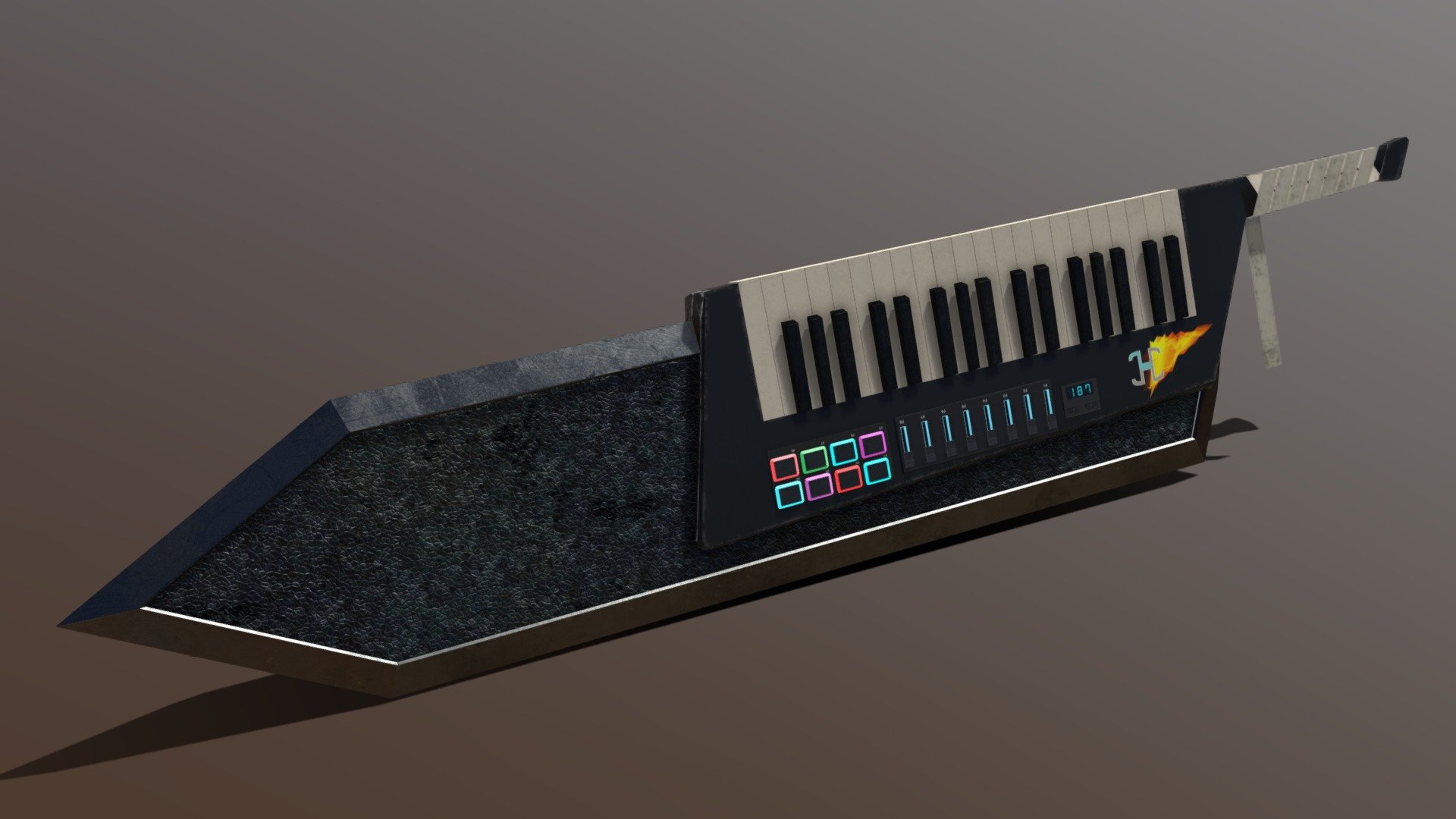 Keytar Slayer Sword - 3D model by Injaa [a3c23bc] - Sketchfab