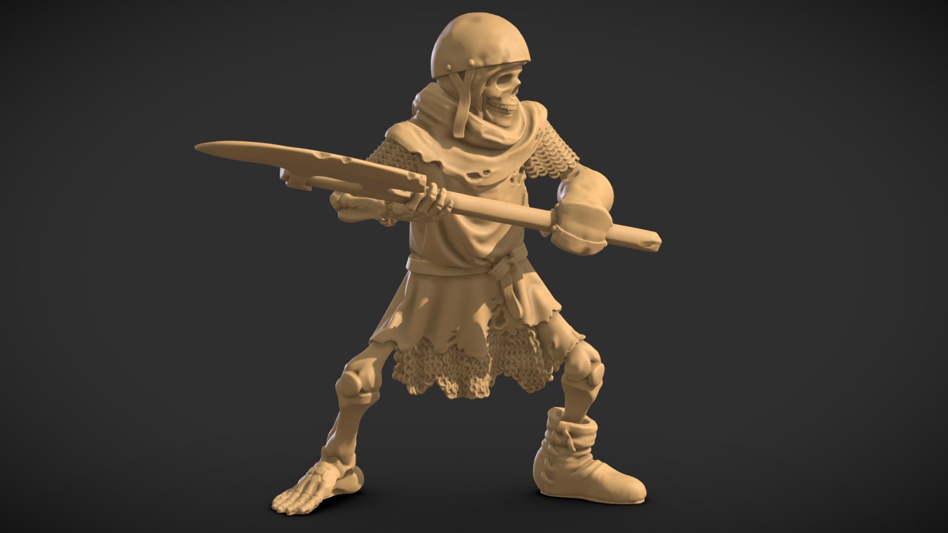 Skeleton Footman Miniature 1 - 3D model by hundsgugel [a3c30d5] - Sketchfab