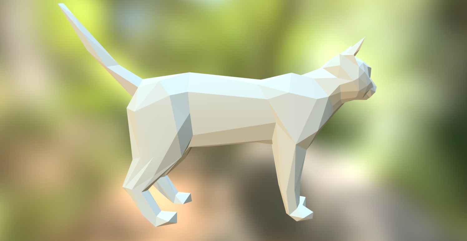 Cat paper model - 3D model by Peolla [a3c55f9] - Sketchfab