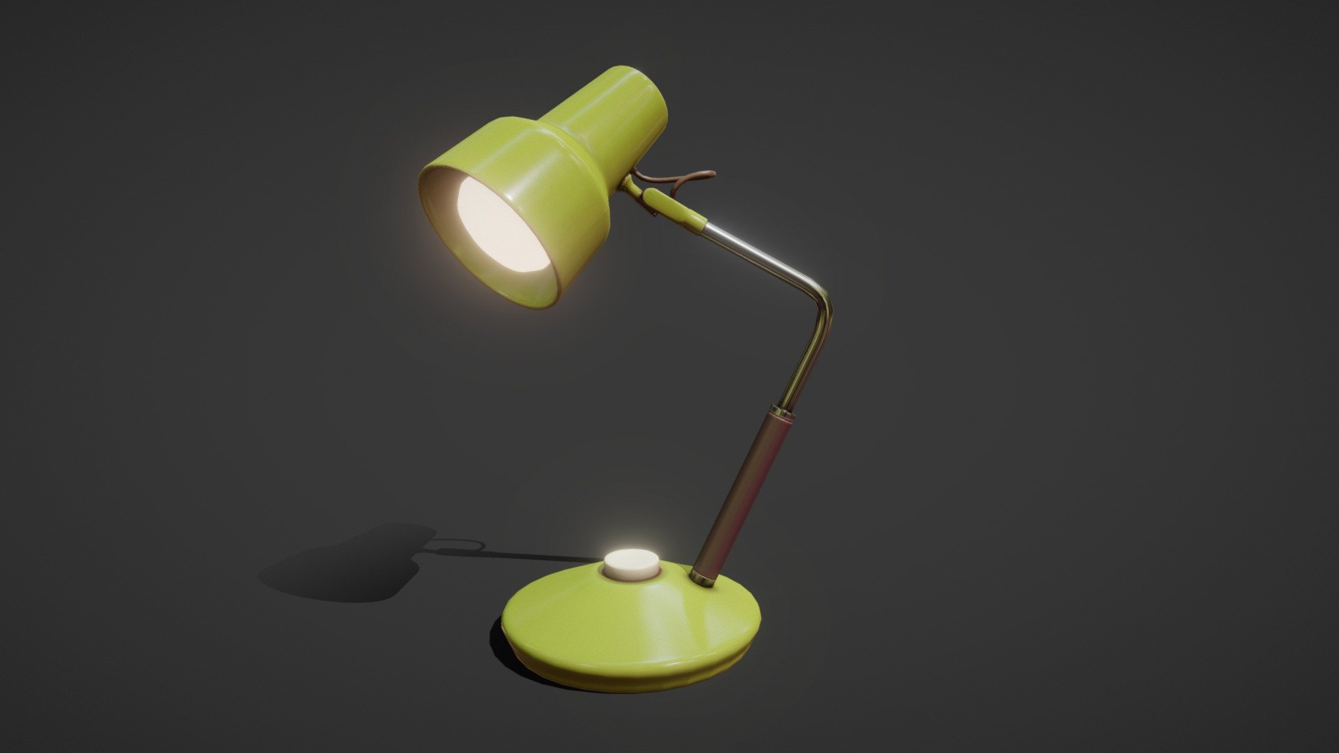 60s Stylized Desk Lamp - 3D model by David Phoenix (@daphoeno) [a3c66f5 ...