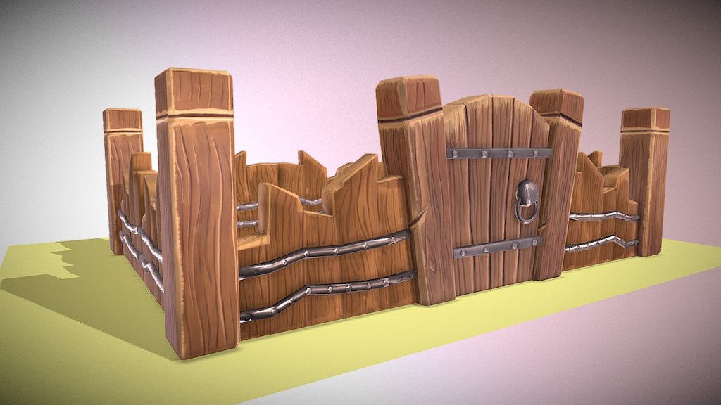 Gate - 3D model by anaferus [a3c98c9] - Sketchfab