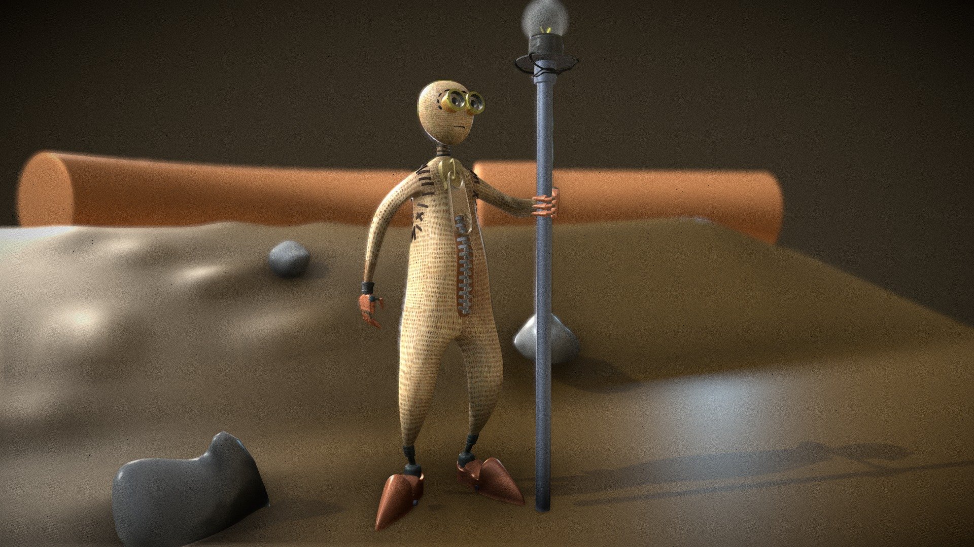 9 Nine From 9 Movie By Tim Burton Buy Royalty Free 3D Model By