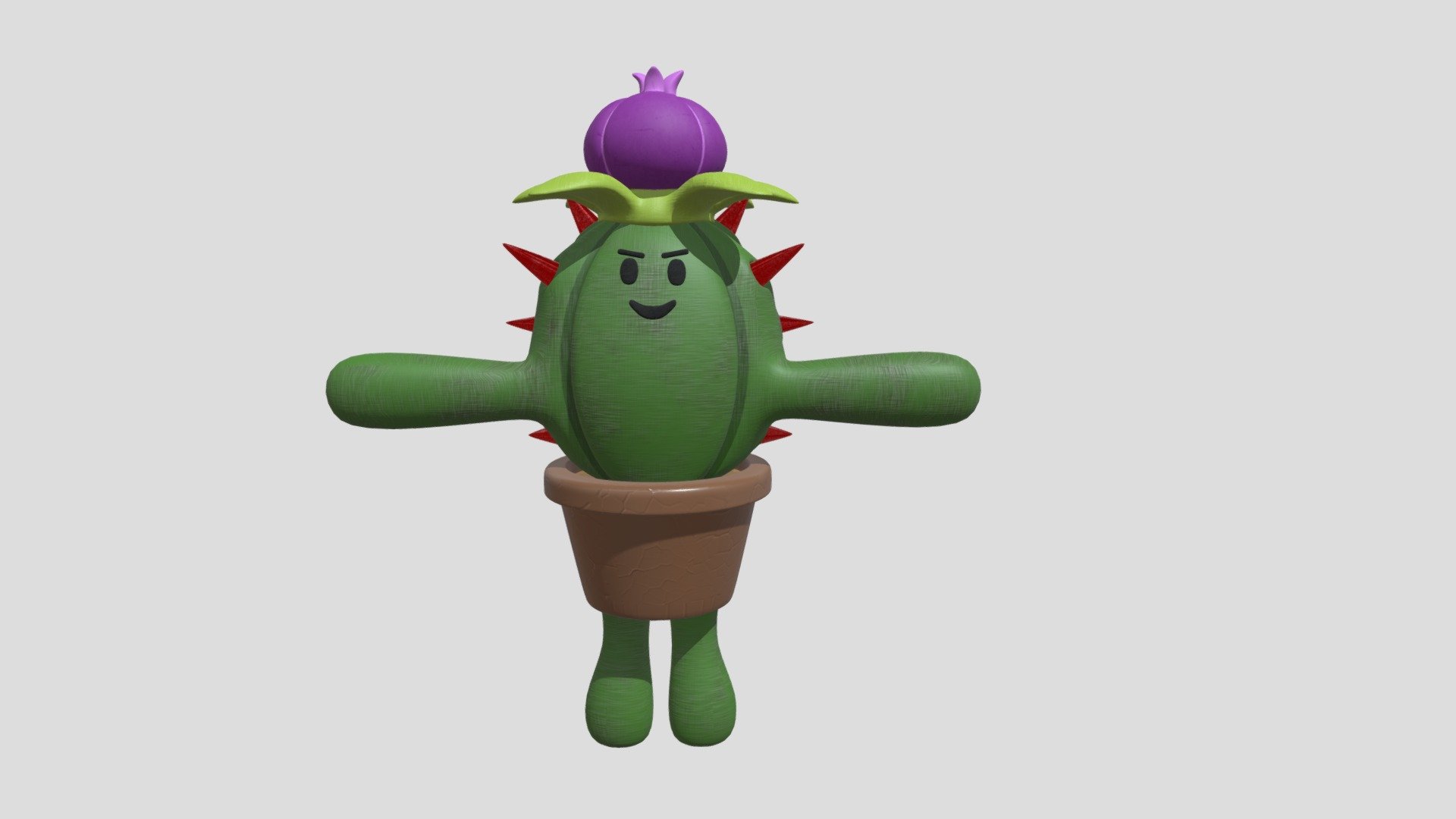 Cactus Character - 3D model by jamato00 [a3cb8ce] - Sketchfab
