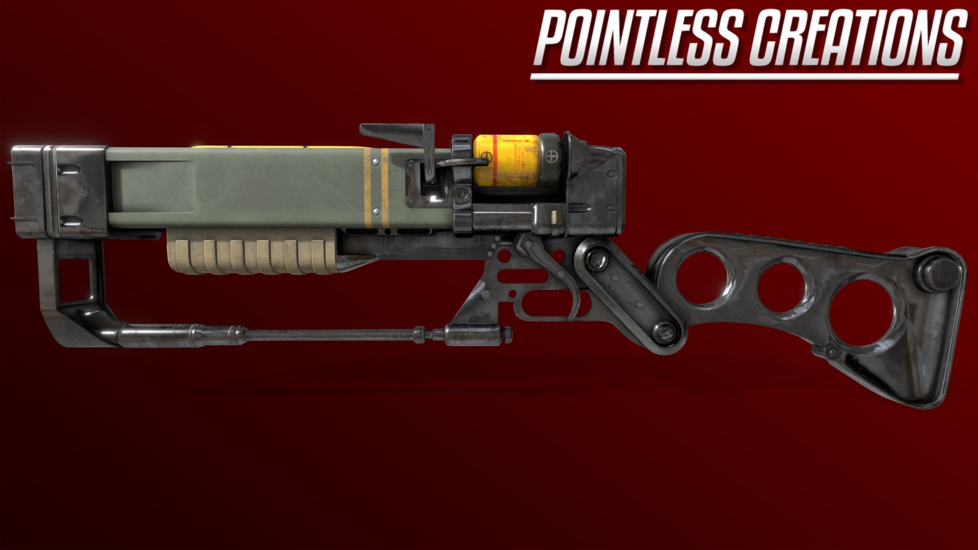 Fallout Laser Rifle [VRChat] - 3D model by POINTLESS (@Pointless.blend ...